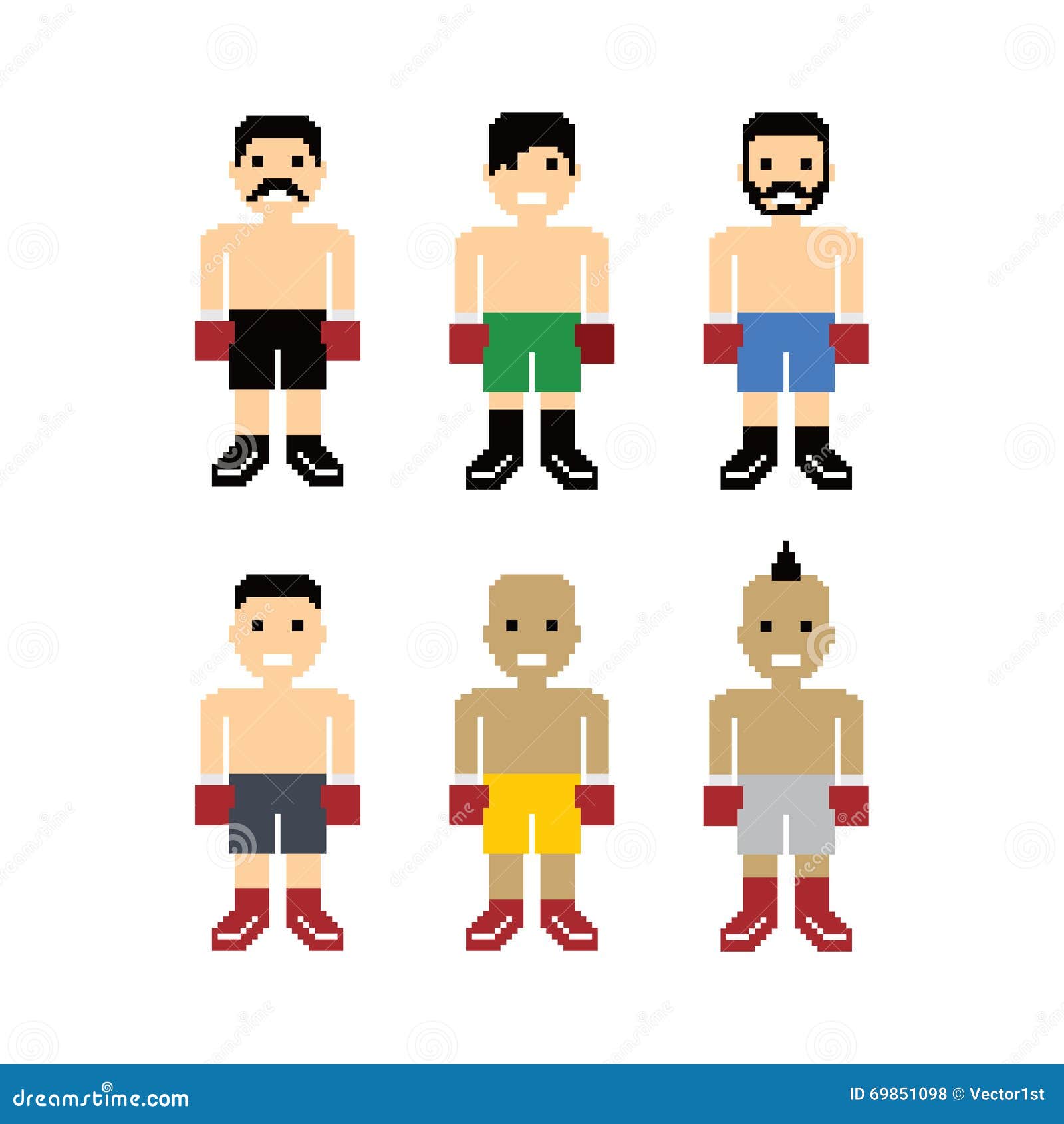Pixel Boxer: Photorealistic 3d 8 Bit Cartoon Character In Boxing Action ...