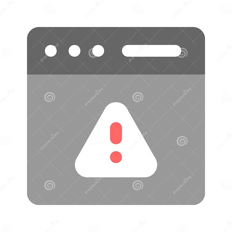 Pixel Perfect Icon of Web Error, Ready To Use Vector Stock Vector ...