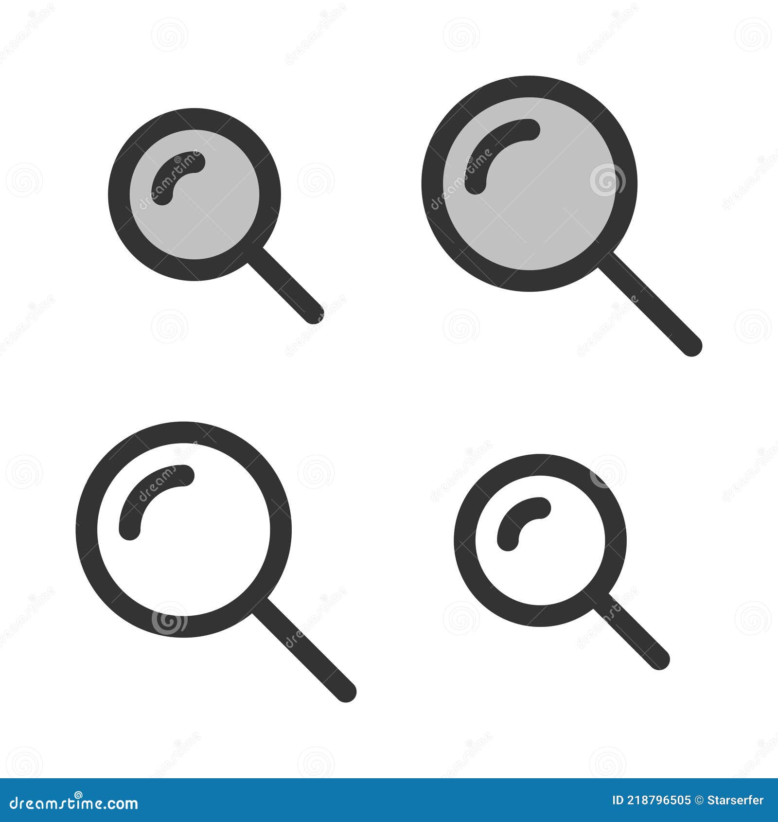 Pixel-perfect Linear Icon of Magnifying Glass Stock Vector ...
