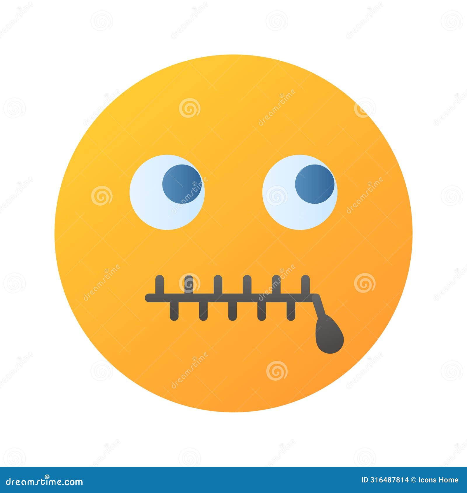 Pixel Perfect Secret Emoji Icon Design, Ready To Use Vector Stock ...