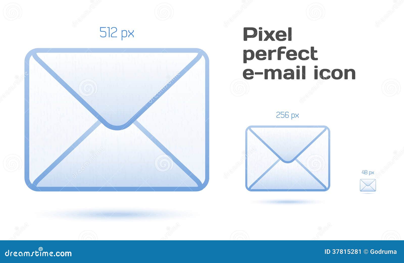 Pixel Perfecte E-mail Pictogrammen Vector Illustratie - Illustration of ...