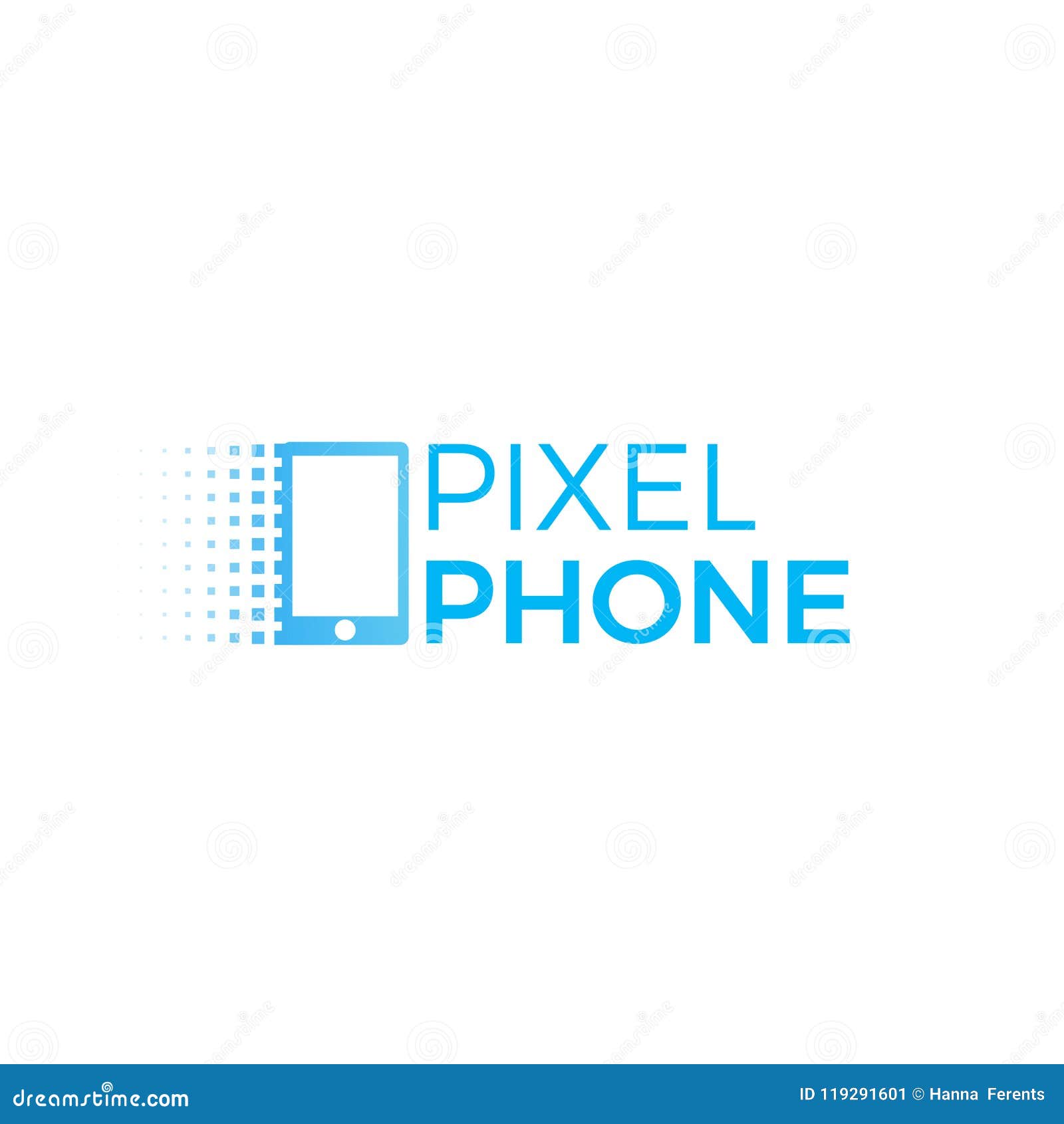 Pixel Phone Logo. Technology Modern Logotype Stock Vector ...