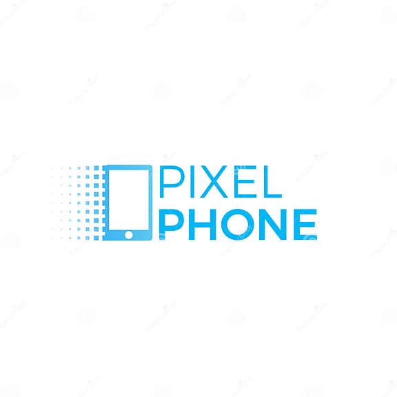 Pixel Phone Logo. Technology Modern Logotype Stock Vector ...
