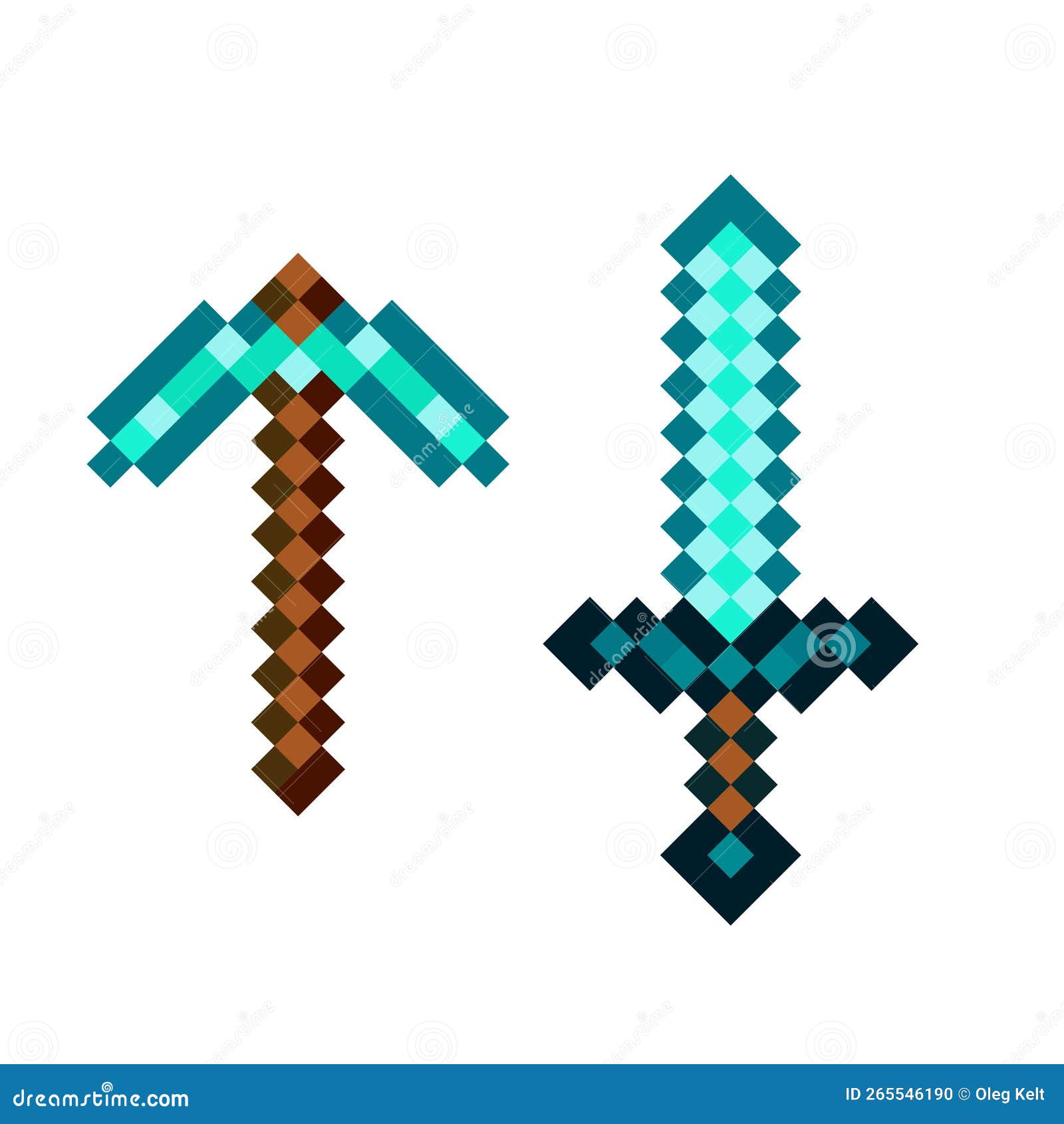 Minecraft Pixel Art Grid Easy Sword