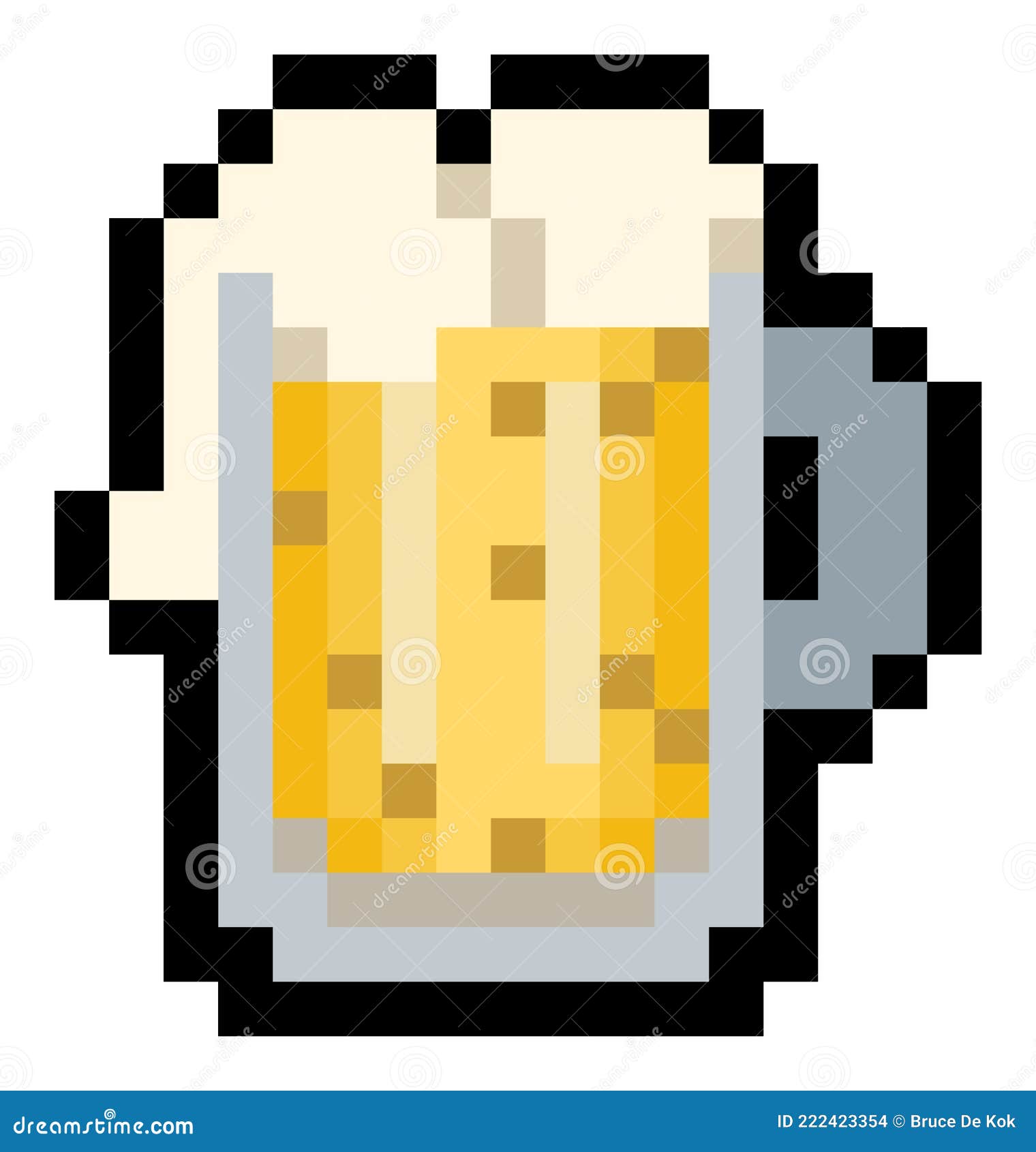 Pixel Pint Of Beer Wallpaper - High Res 4k Background Cartoon Vector ...