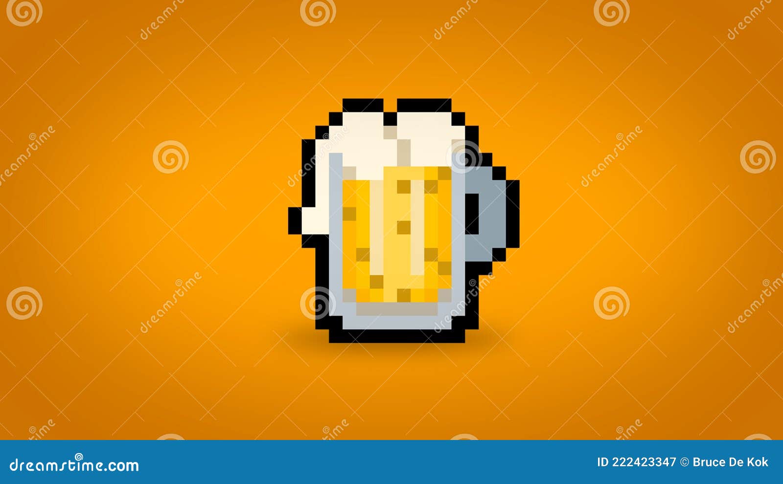 Pixel Pint Of Beer Wallpaper - High Res 4k Background Cartoon Vector ...