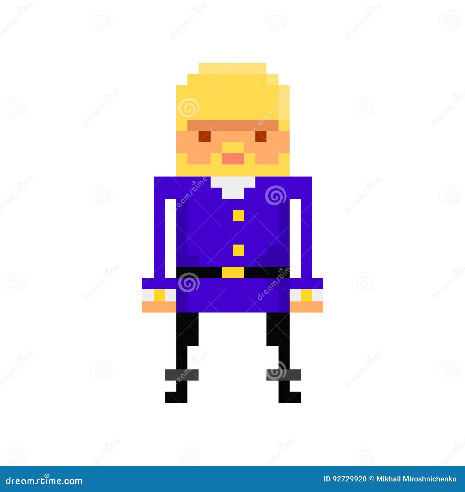 Pixel Pirate for Games and Mobile Applications Stock Vector ...