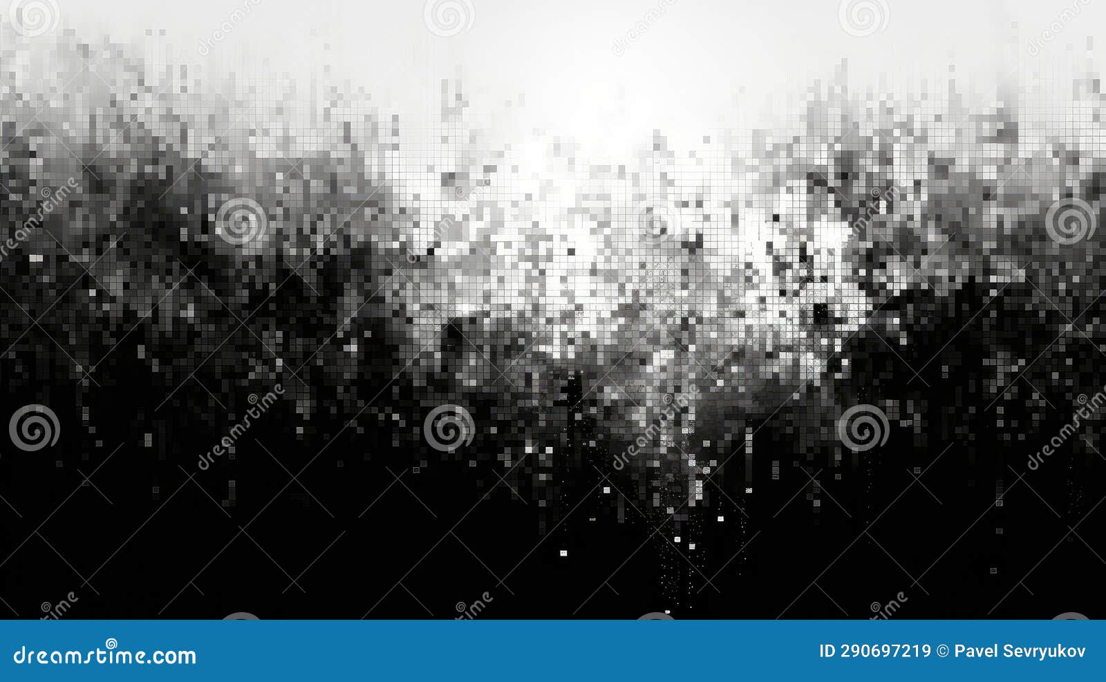 Pixel Pixelated Chaos Abstract Stock Illustration - Illustration of ...