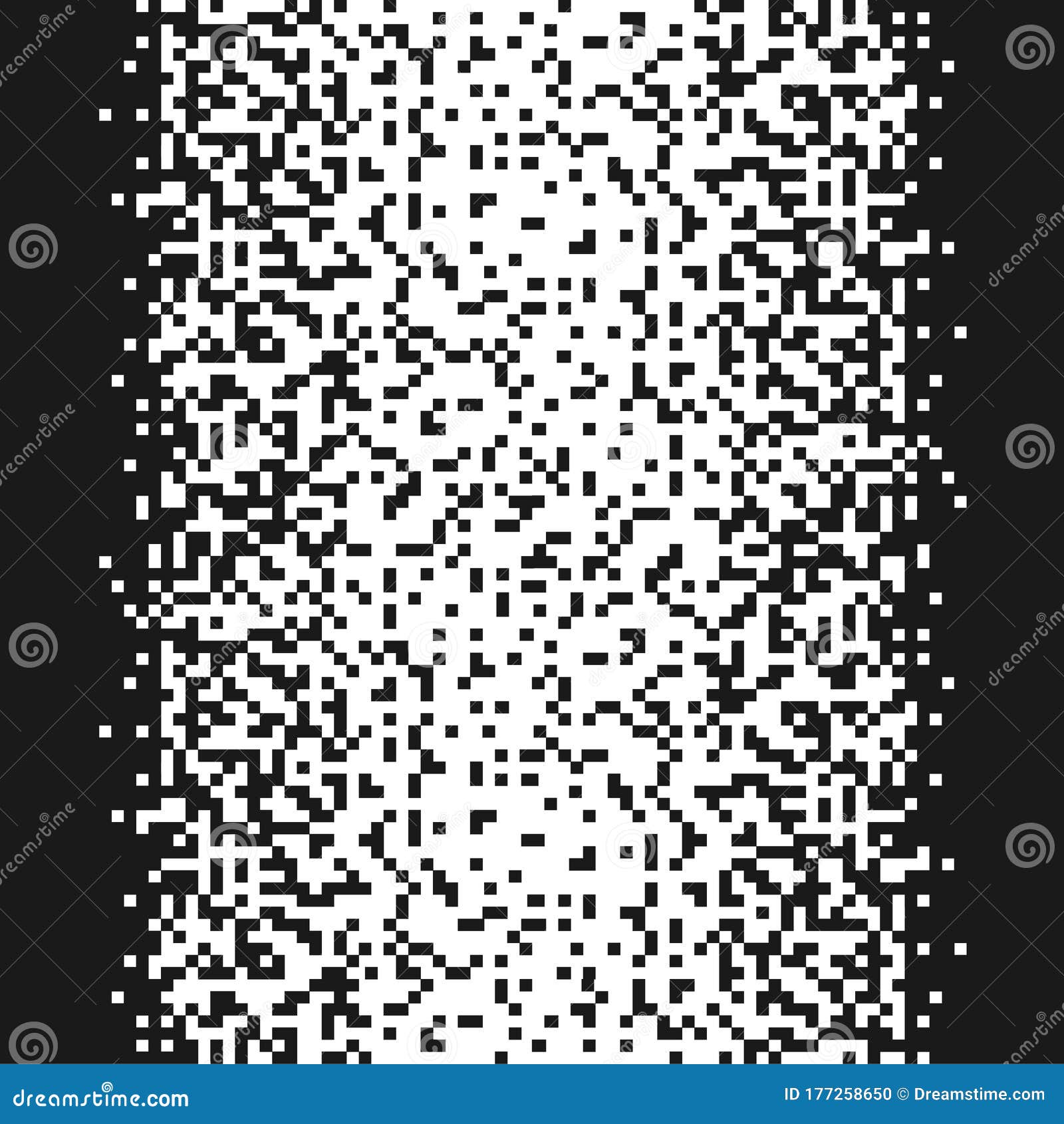 Pixels Scattered, Dissolve. Stock Vector - Illustration of explosion ...