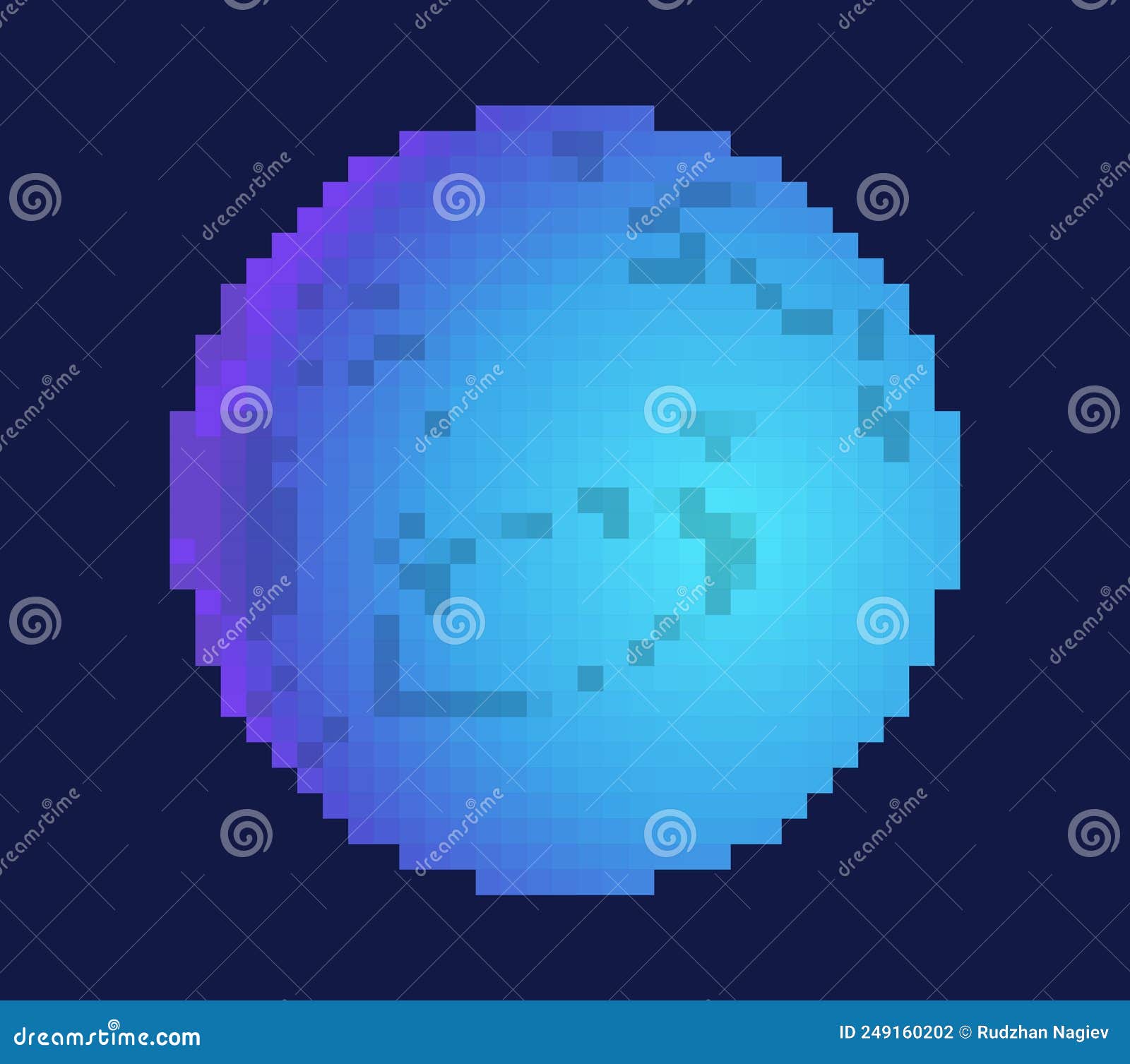 Pixel planet concept stock illustration. Illustration of abstract ...