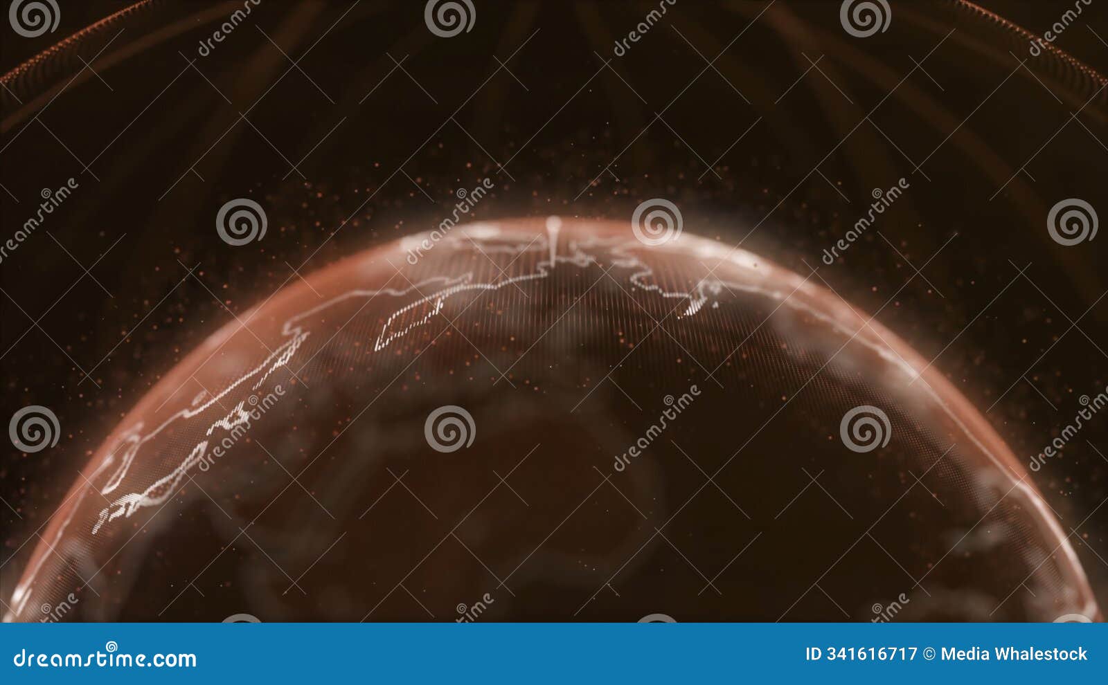 Pixel Planet Earth Animation. Animation of Space with Digital Exploding ...