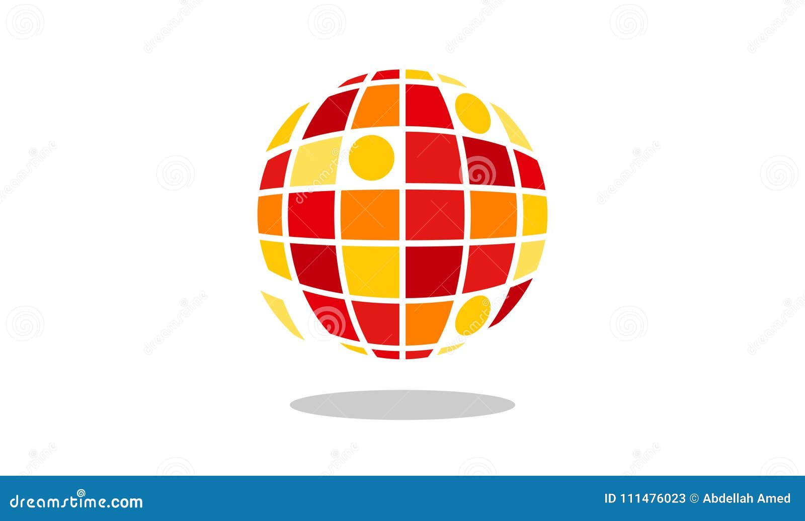 Pixel Planet Logo Design stock vector. Illustration of firm - 111476023