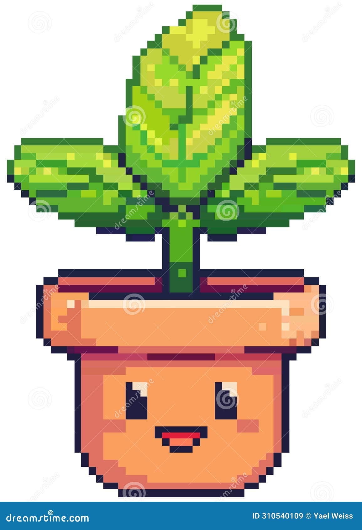 Pixel Art Plant Growth Stages: Seed To Flower Stock Photography ...