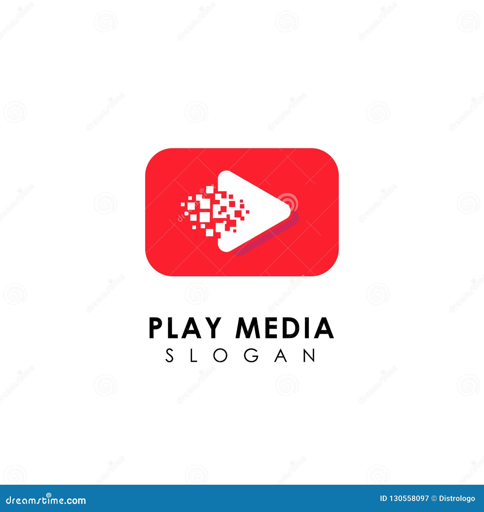 Pixel Play Media Logo Design Template. Play Icon Symbol Designs Stock ...