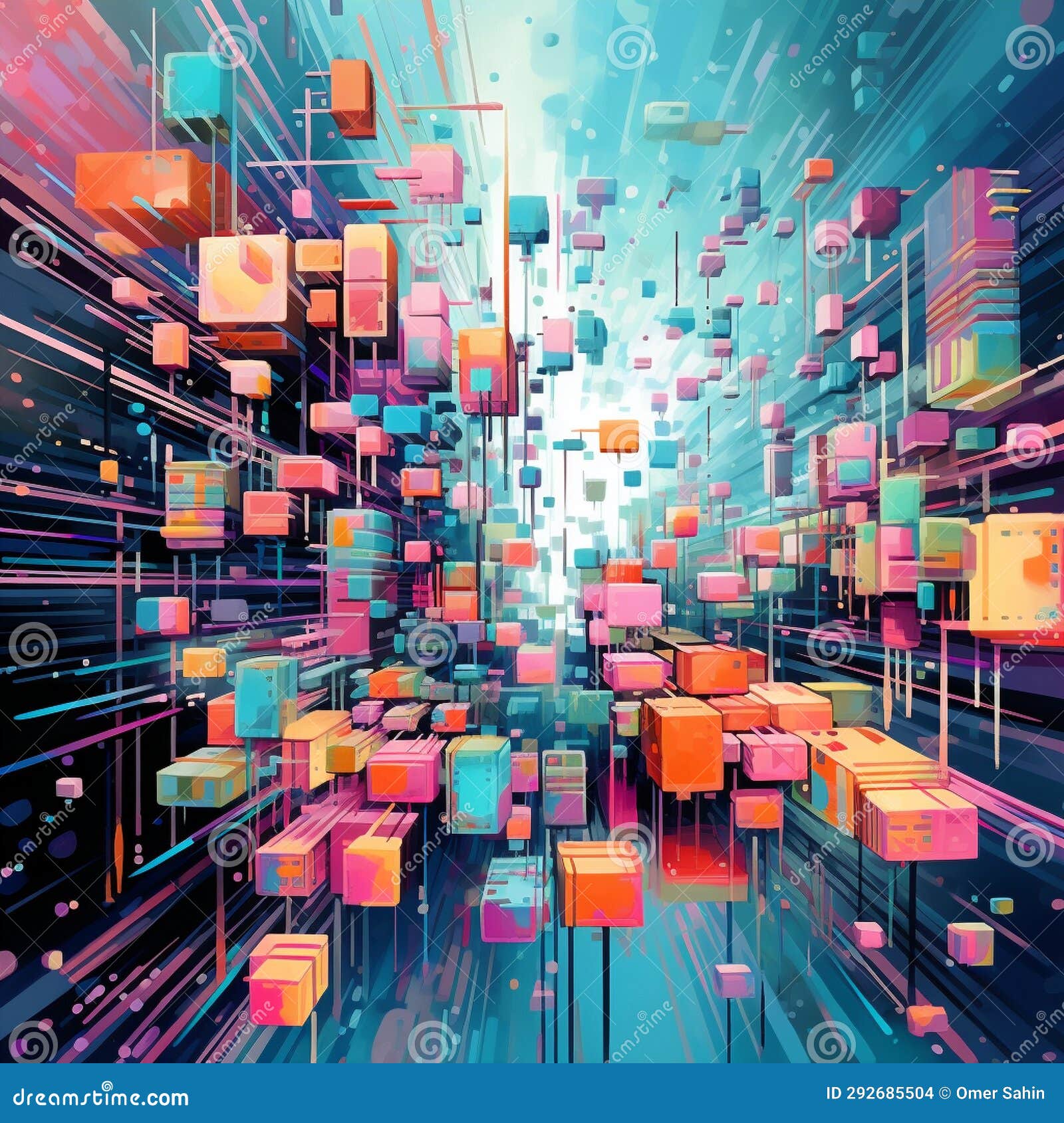 Pixel Playground stock photo. Image of versatile, color - 292685504