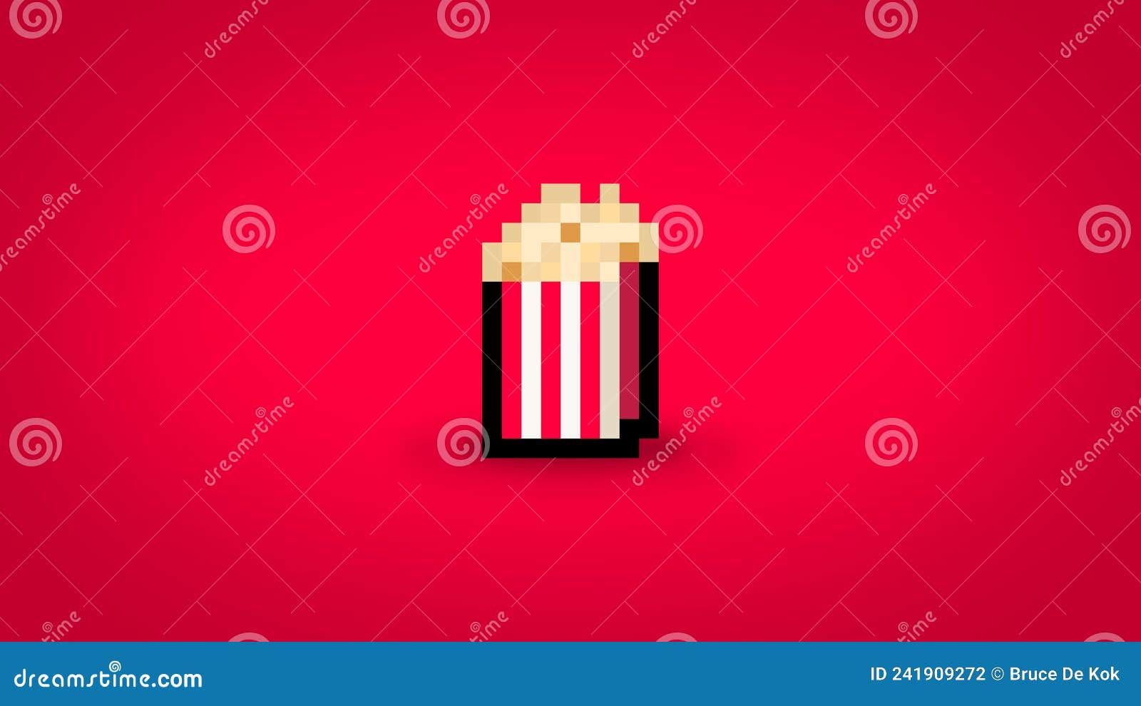 Pixel Popcorn Background - High Res 4K Wallpaper Stock Photo ...