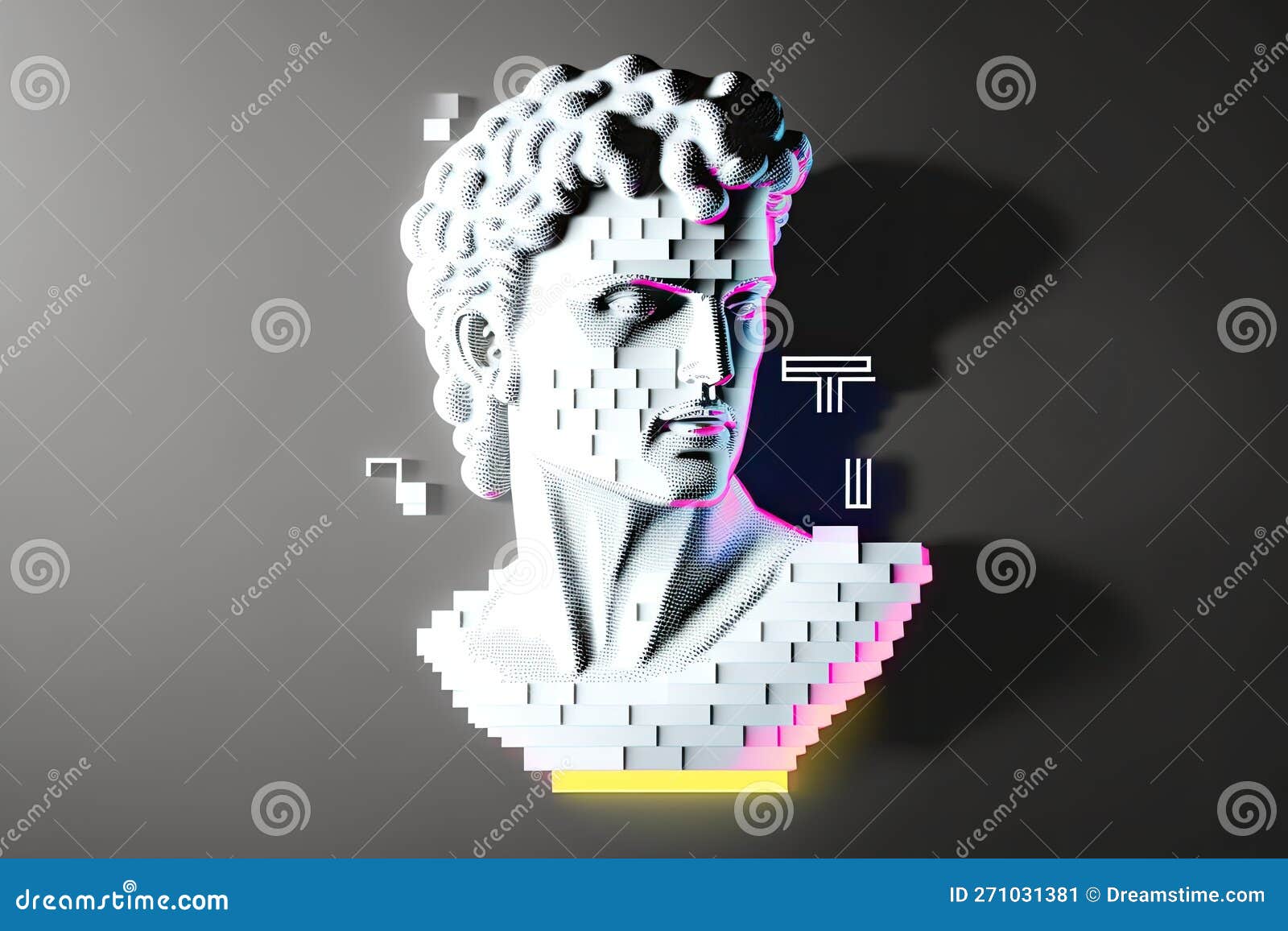 Pixel Art, Portrait Of Mona Lisa, Leonardo Da Vinchi In Frame. Creative ...