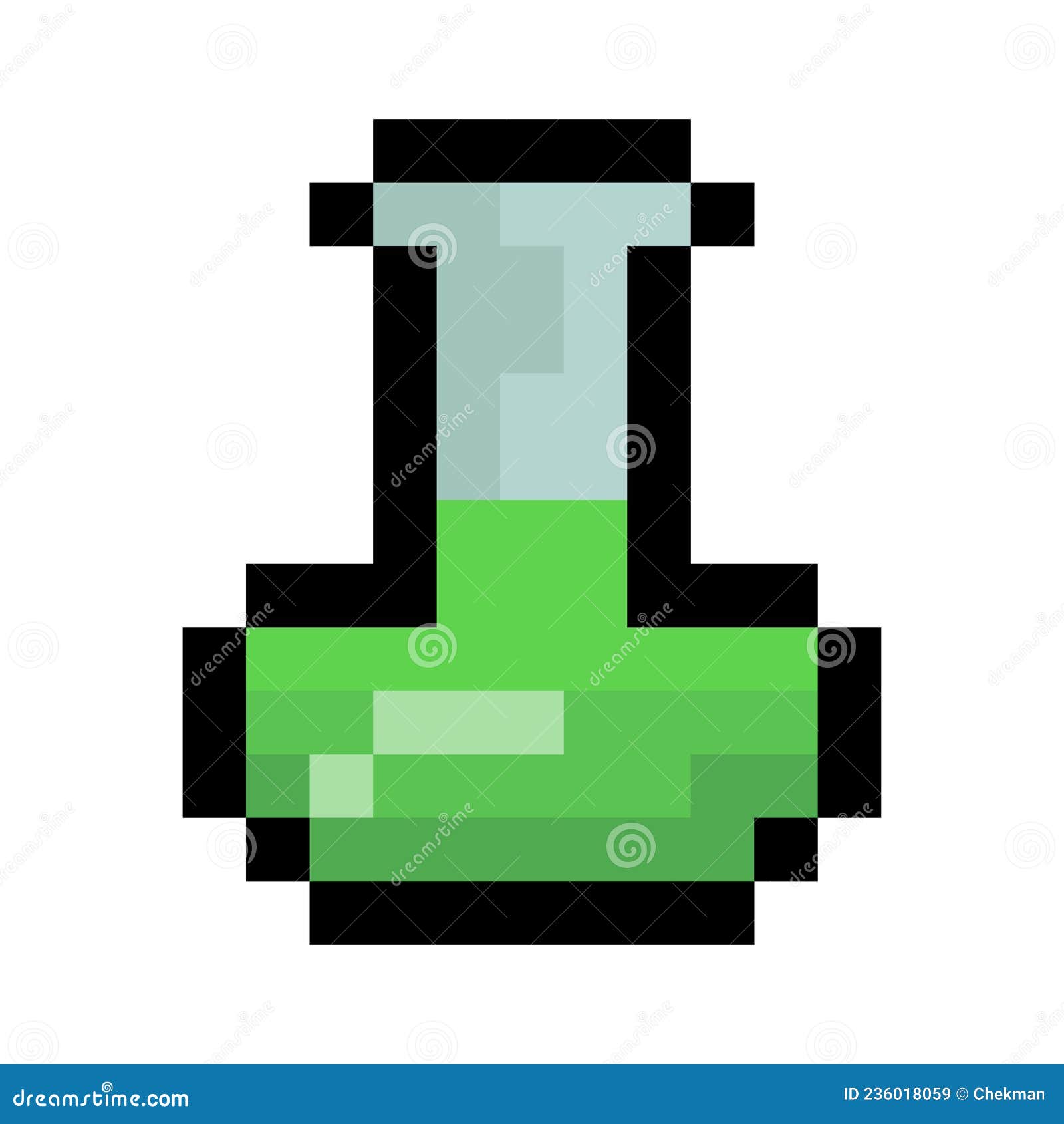 Pixel Art Potion Sparkling Purple Poison Bottle, Game Design Retro 8 ...