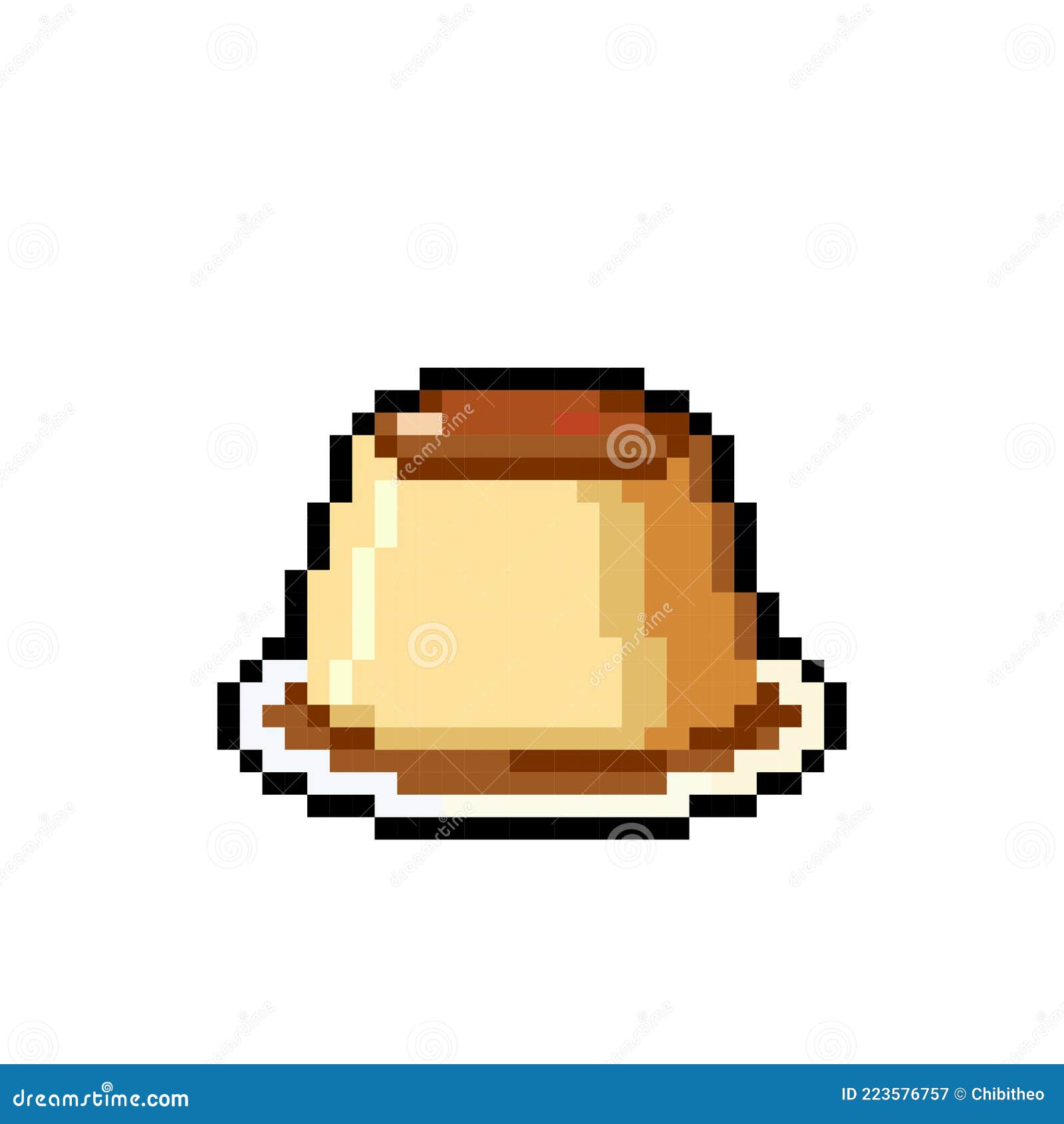 Pixel Pudding Image 8 Bit Game Stock Illustration - Illustration of ...