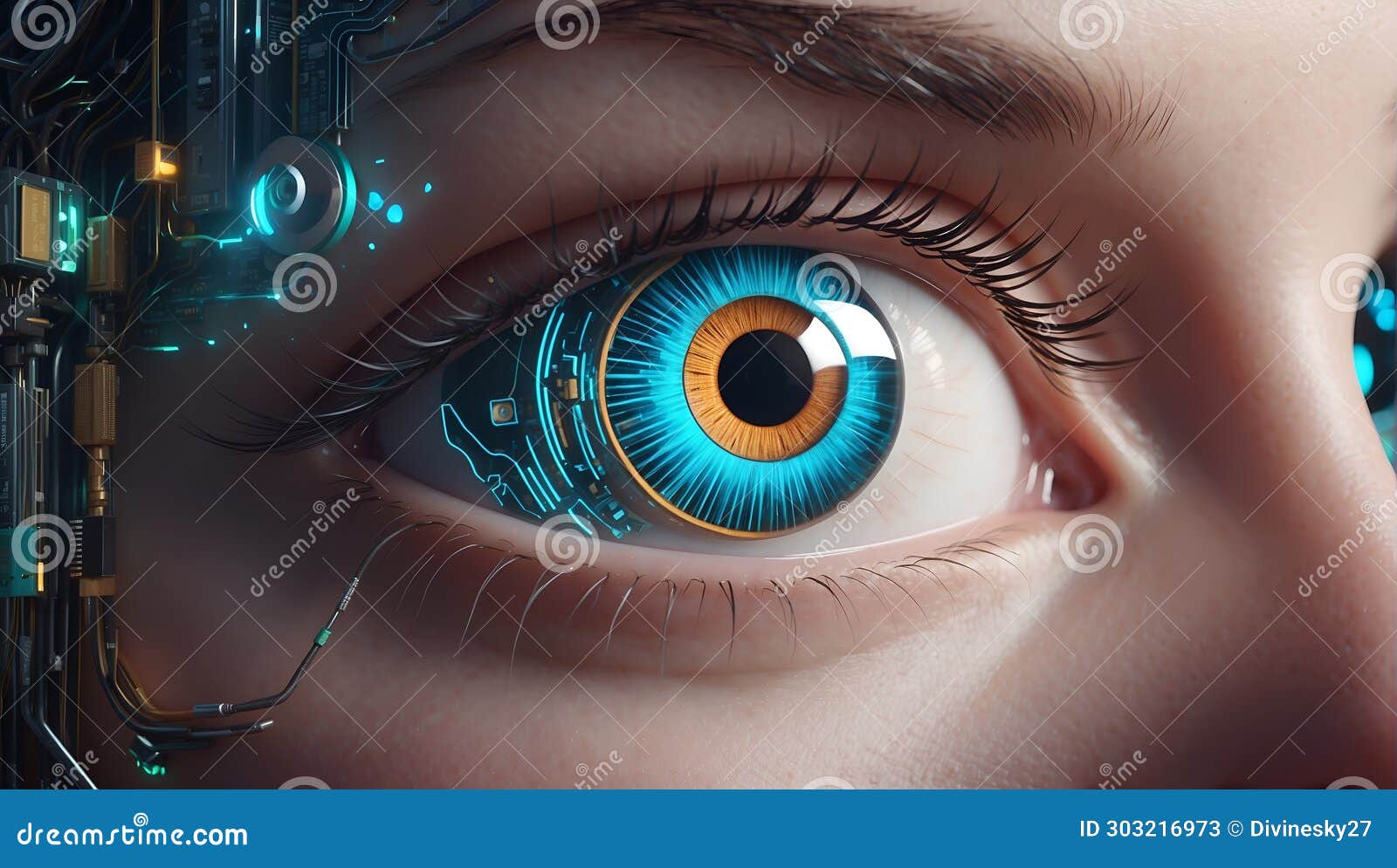 Pixel Pulse: 3D Visualization of Digital Intelligence. AI Generate ...