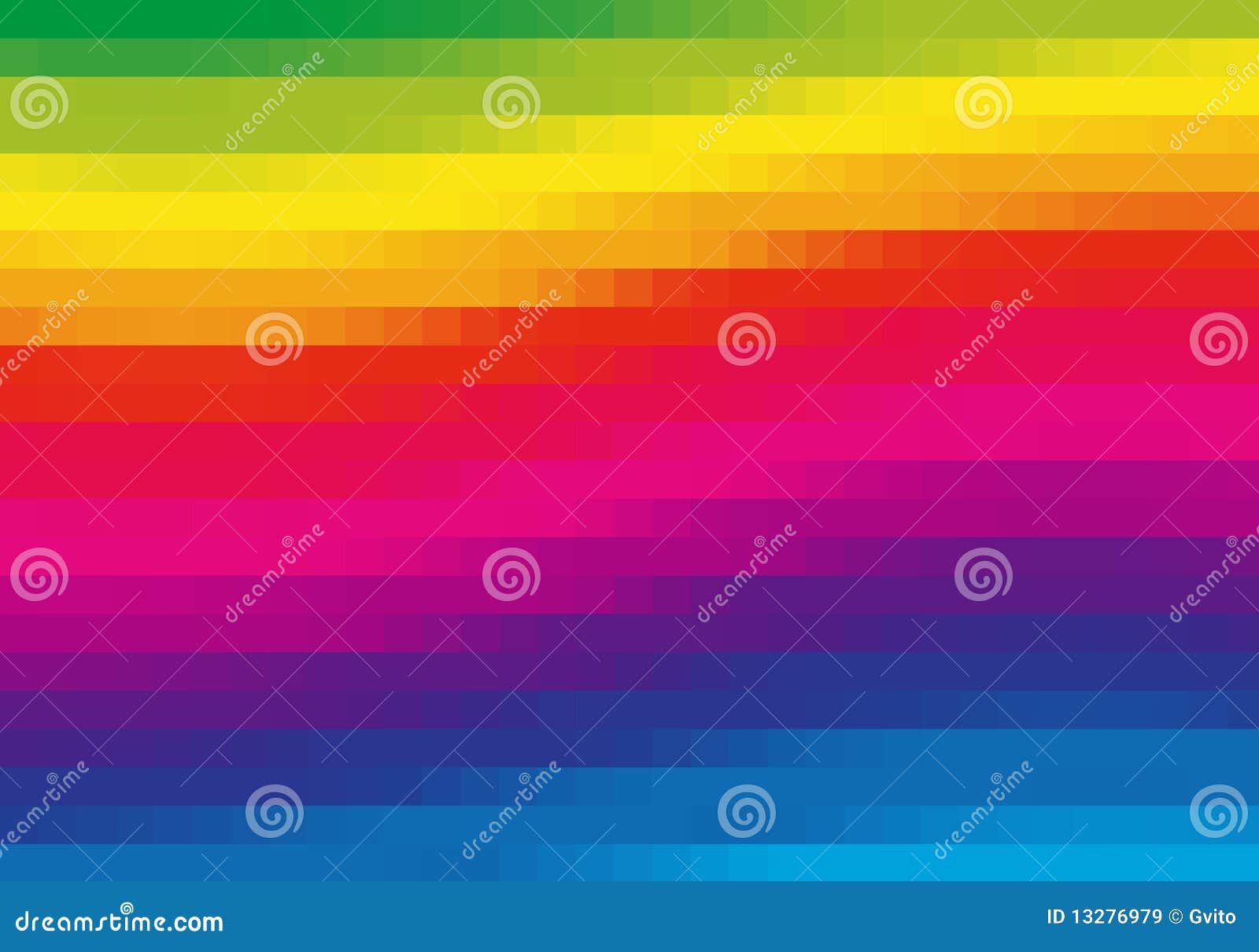 Pixel rainbow stock illustration. Illustration of delight - 13276979