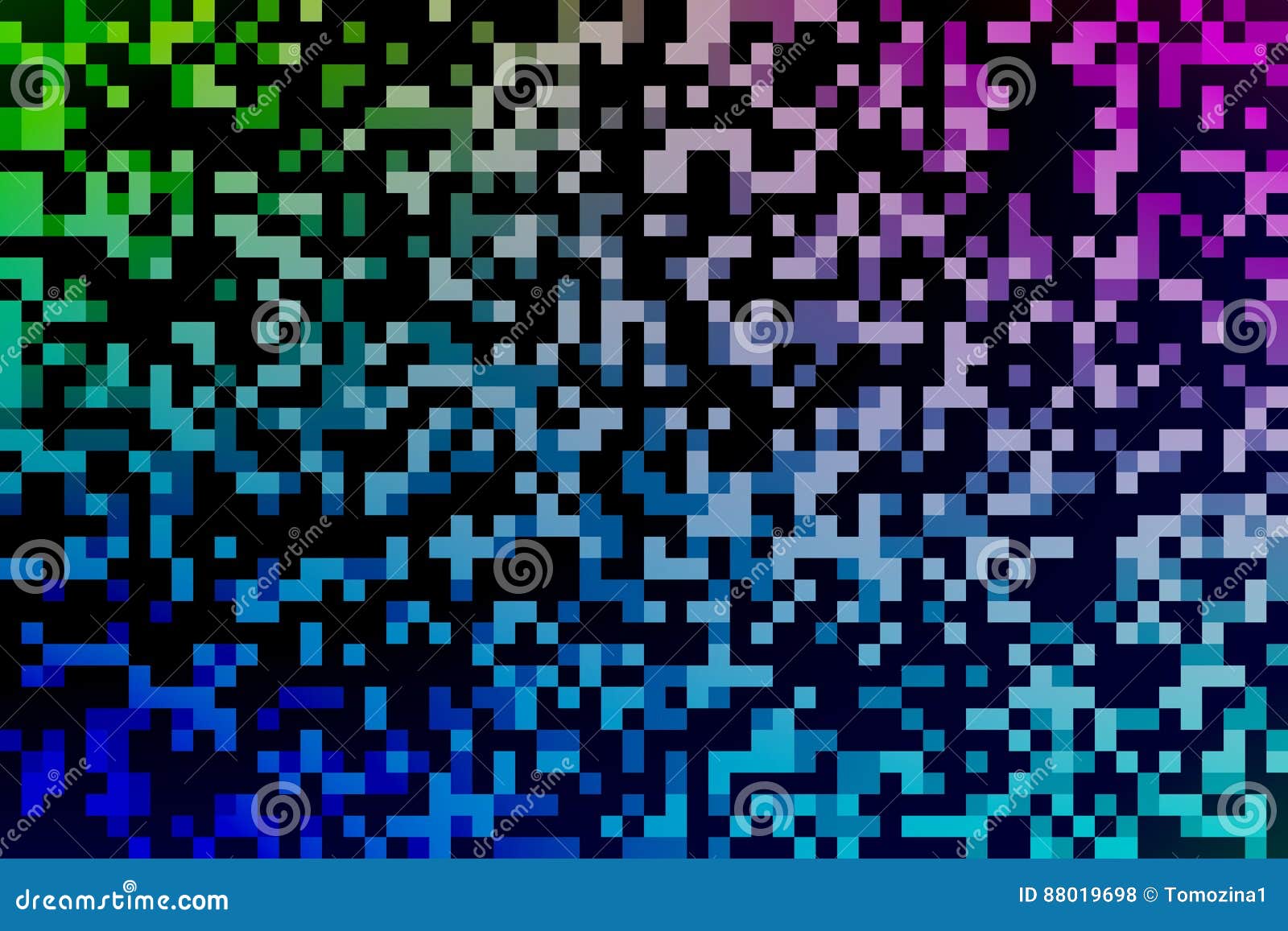 Pixel Rainbow Abstract Background Stock Vector - Illustration of ...