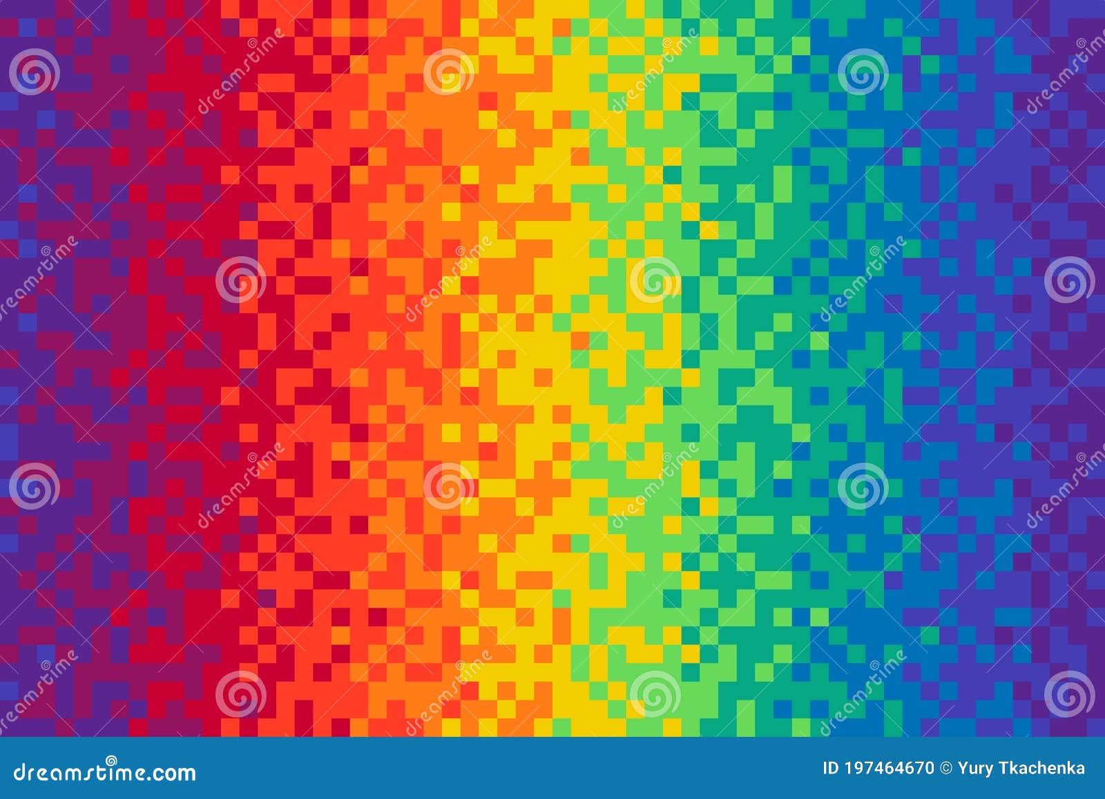 Pixel Rainbow Pattern Background. EPS8 Vector | CartoonDealer.com #56132094