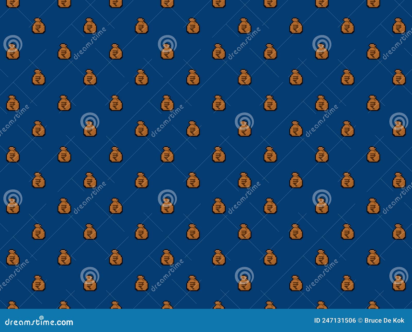 Pixel Rupee Coin From Gaming Block Background - High Res 8 Bit ...