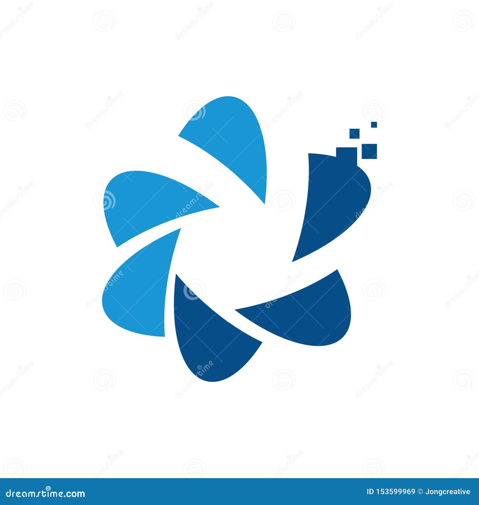 Pixel Science Star Digital Technology Education Logo Stock Vector ...