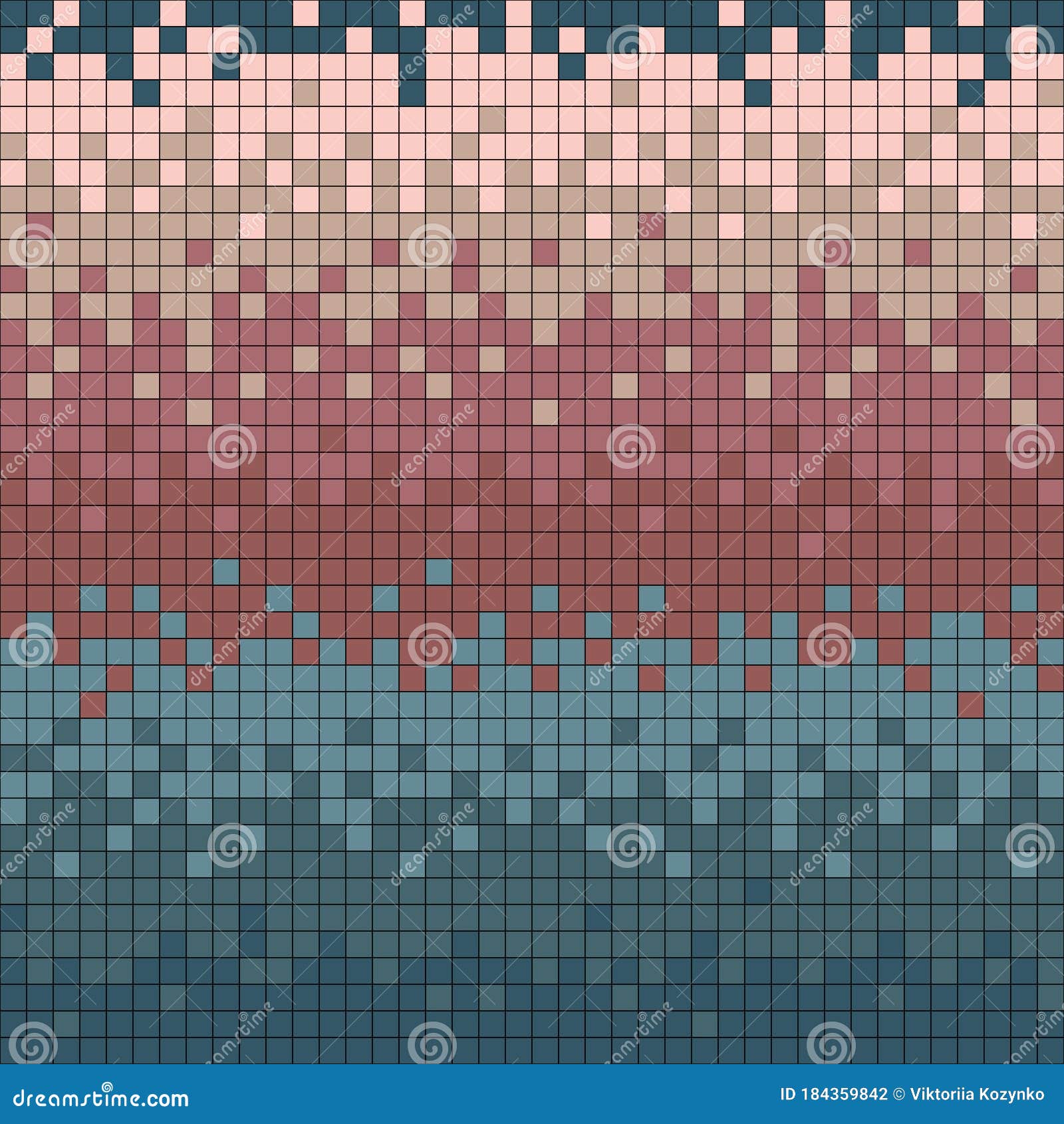 Pixel Seamless Pattern. Vector Illustration, Abstract Background Stock ...