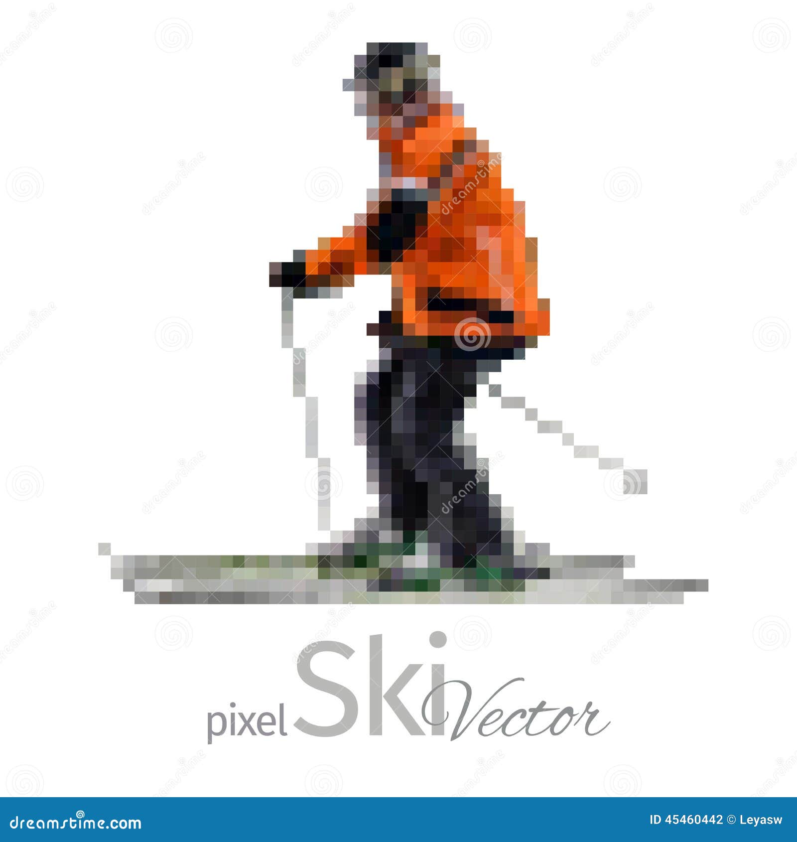 Pixel Skier Stock Illustrations – 62 Pixel Skier Stock Illustrations ...