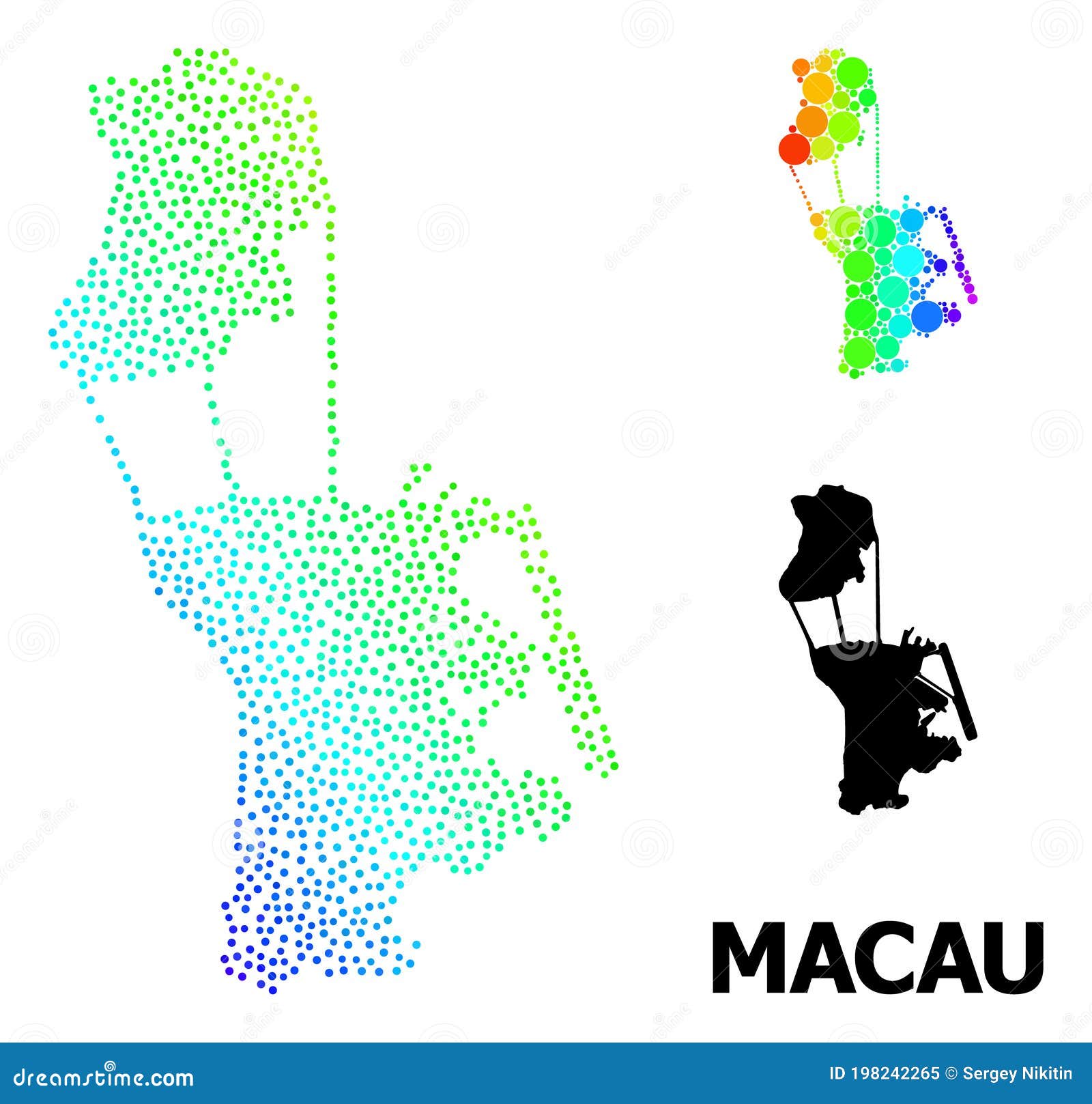 Macau Political Map Vector Illustration | CartoonDealer.com #103453228