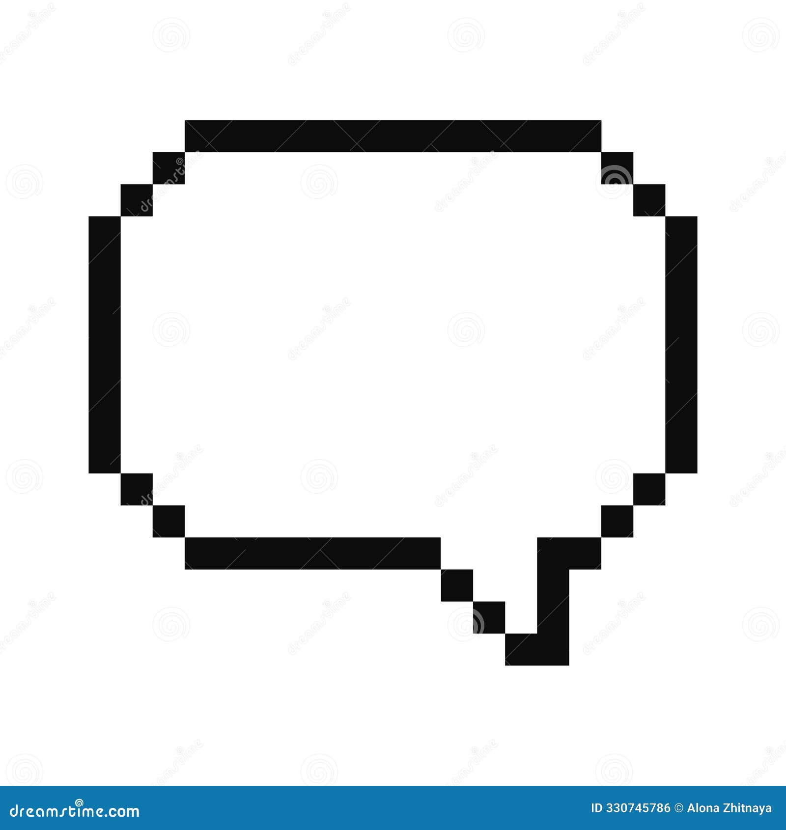 Pixel Speech Bubble Cloud 8 Bit Y2k Digital Retro Message. Game Talk ...