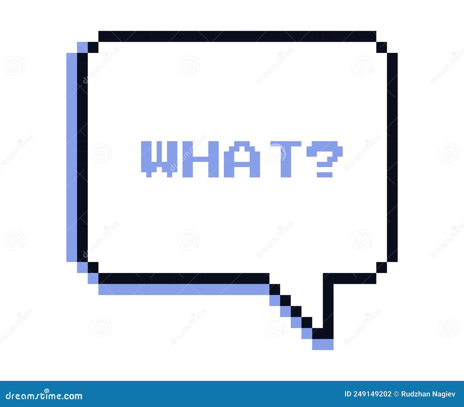 Pixel speech bubble stock vector. Illustration of conversation - 249149202