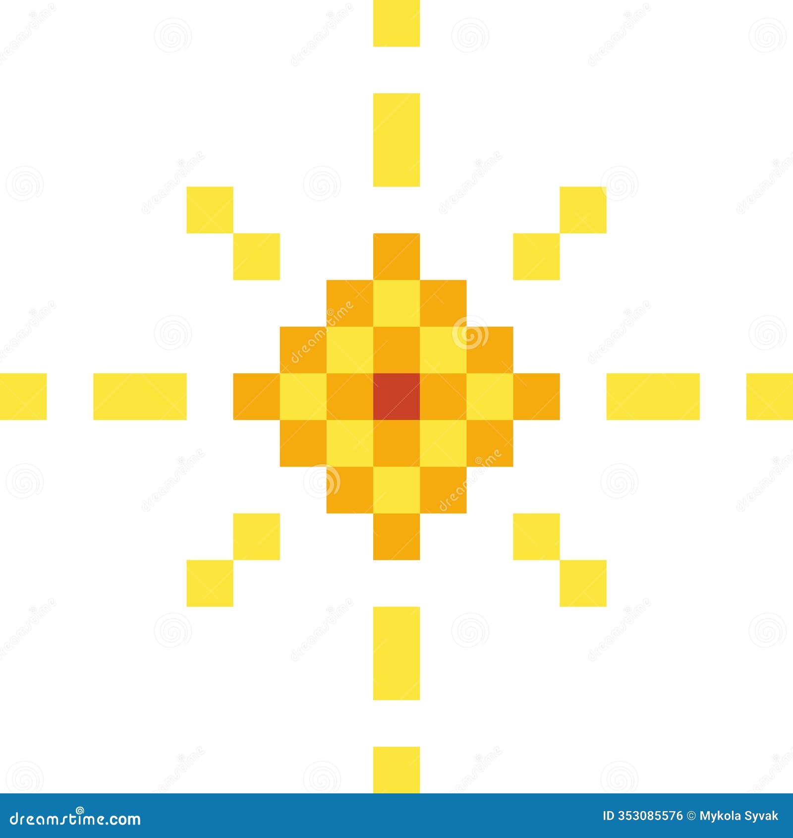 Pixel Star Glitter stock illustration. Illustration of twinkle - 353085576