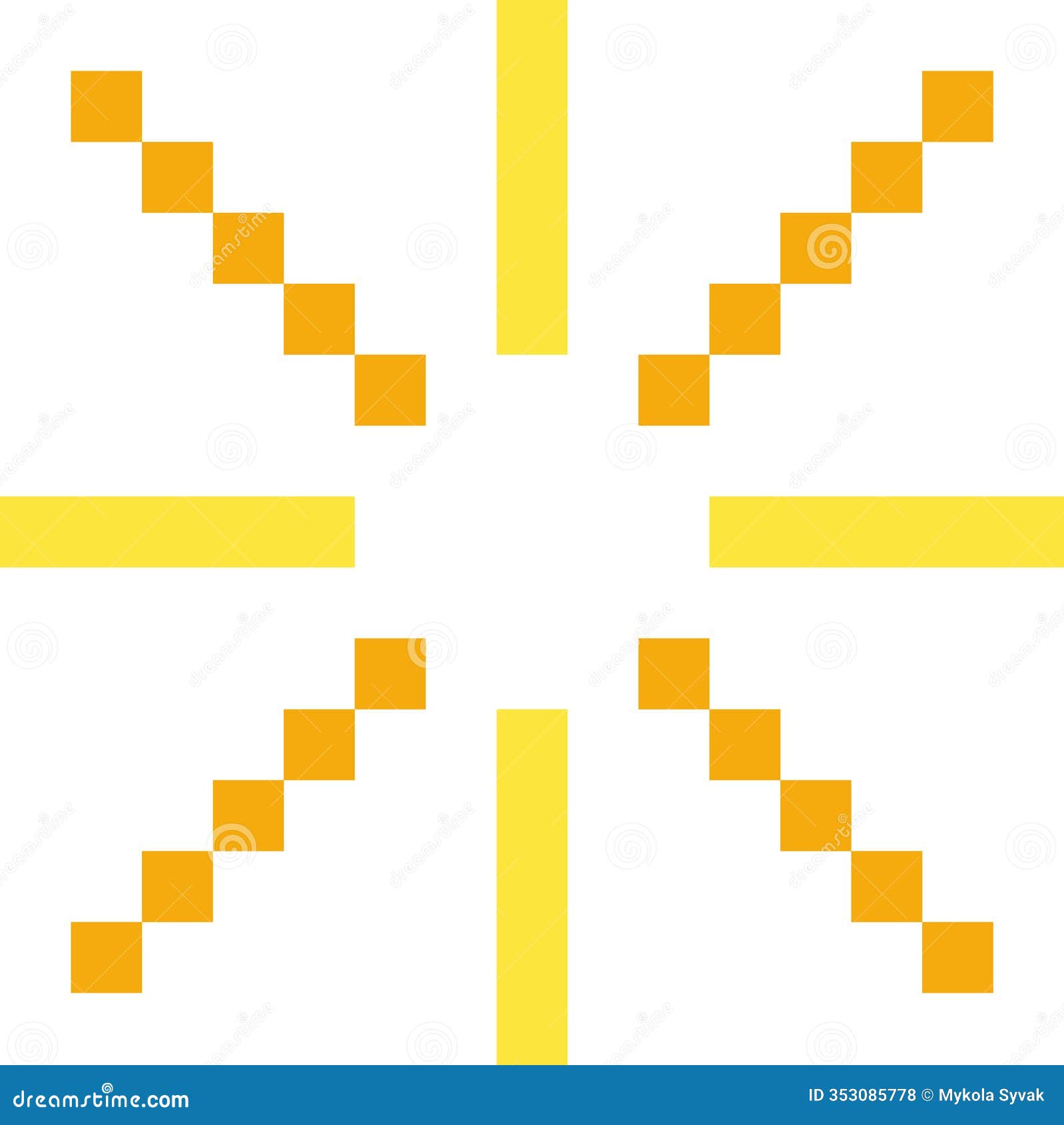 Pixel Star Glitter stock illustration. Illustration of magic - 353085778