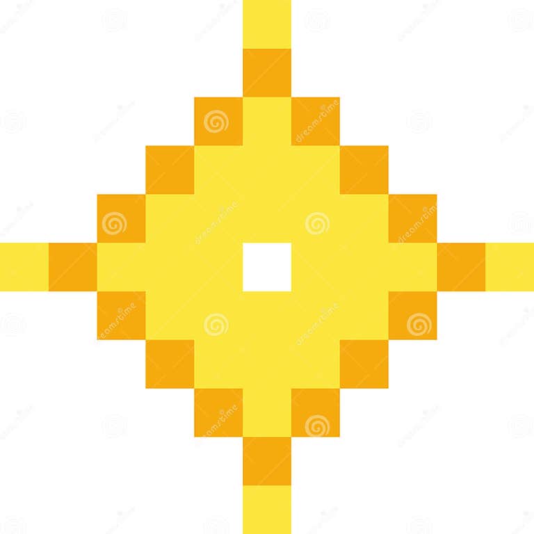 Pixel Star Sparkle Twinkle stock illustration. Illustration of spark ...