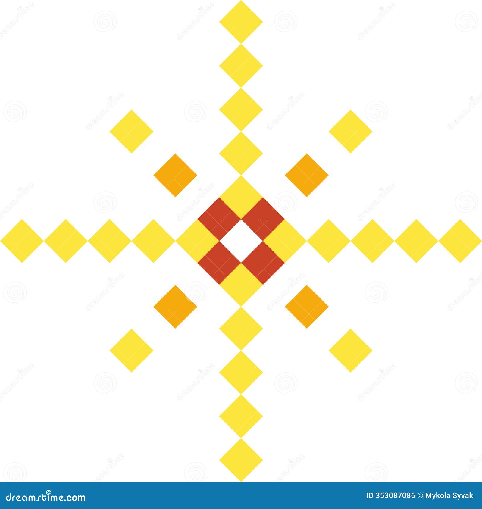 Pixel Star Sparkle stock illustration. Illustration of glitter - 353087086