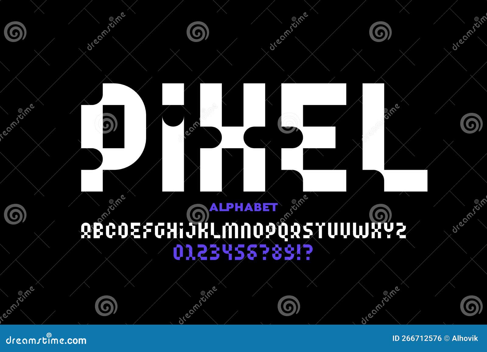 Pixel style font stock vector. Illustration of gamequot - 266712576