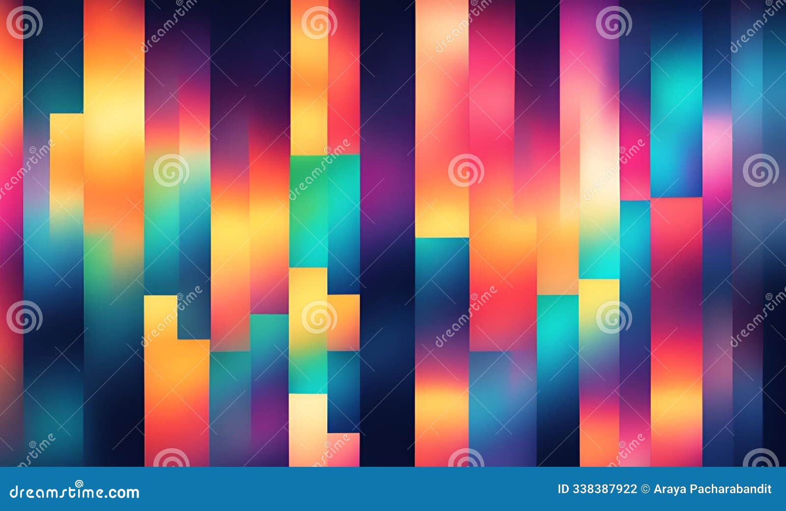 Continuous Rainbow Strips Creating a Vibrant Background, AI Generated ...