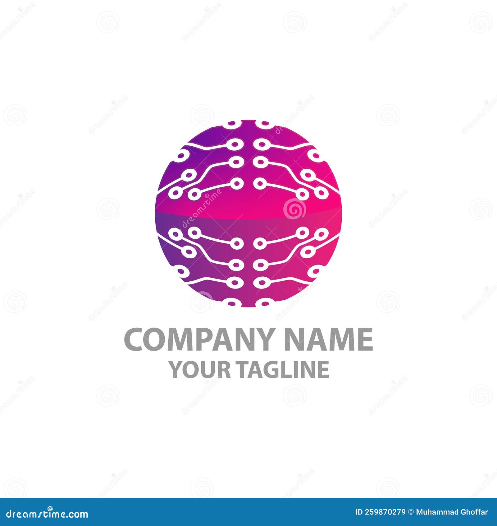 Pixel Technology Logo Vector Concept Design, Internet Network Symbol ...