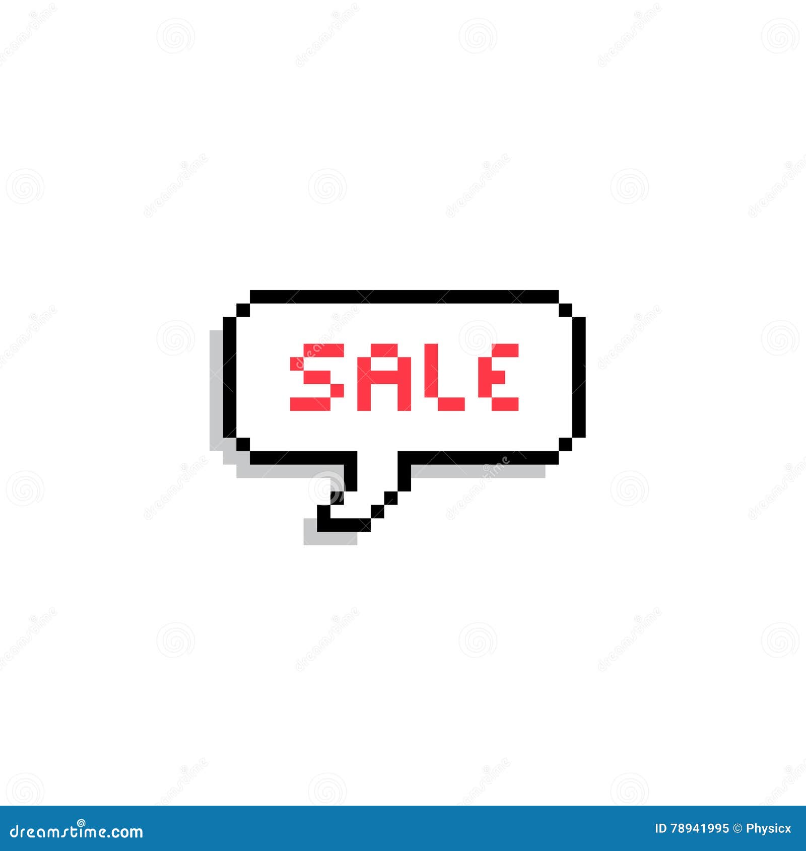 Pixel Text Bubble. Speech Bubble Icons Stock Vector - Illustration of ...