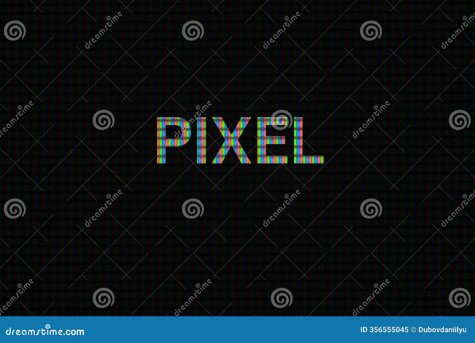 Pixel Text Title Pixel Background on a Technical Theme Stock Image ...