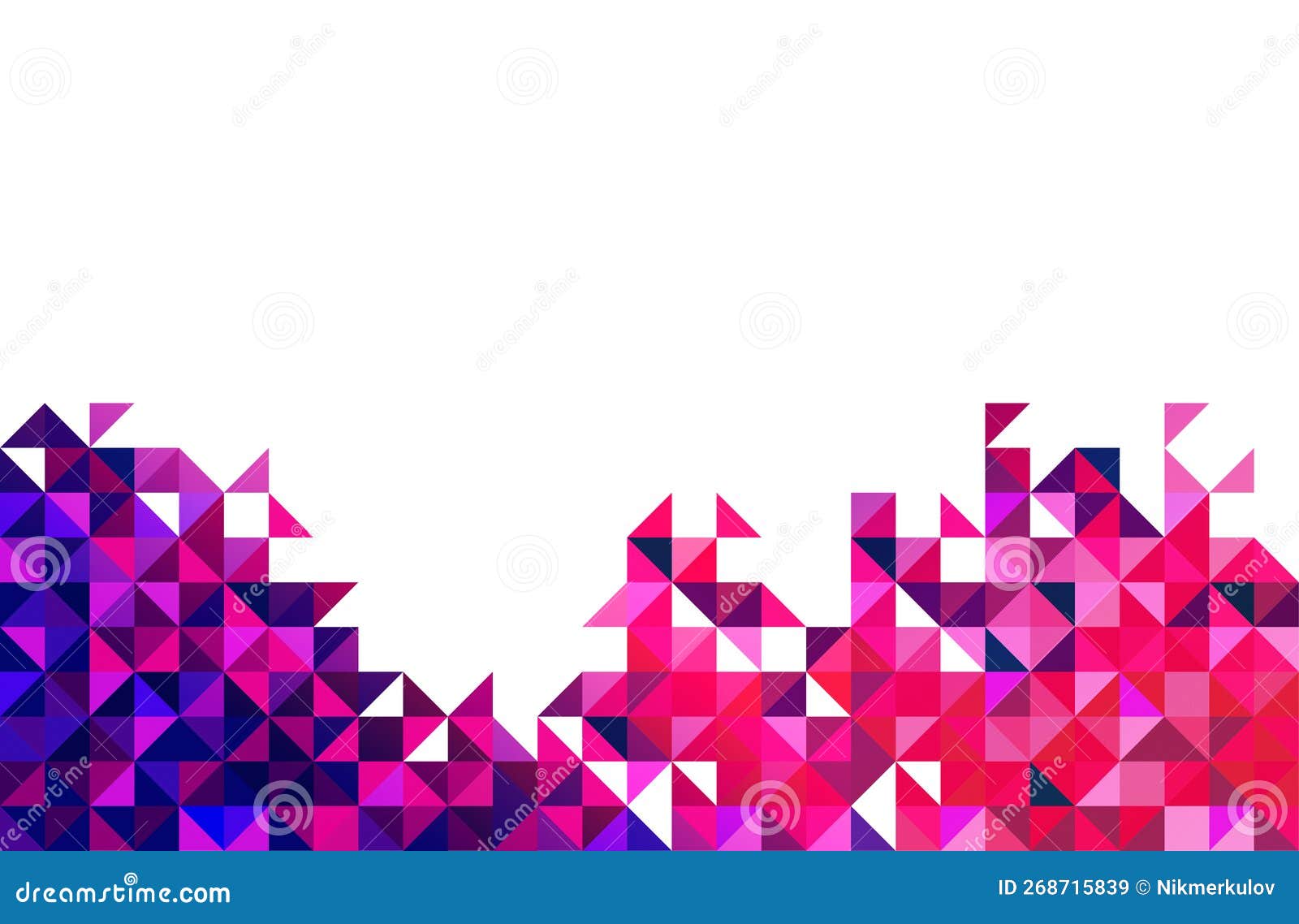 Pixel Triangle Pattern Abstract Origami Background Stock Illustration ...