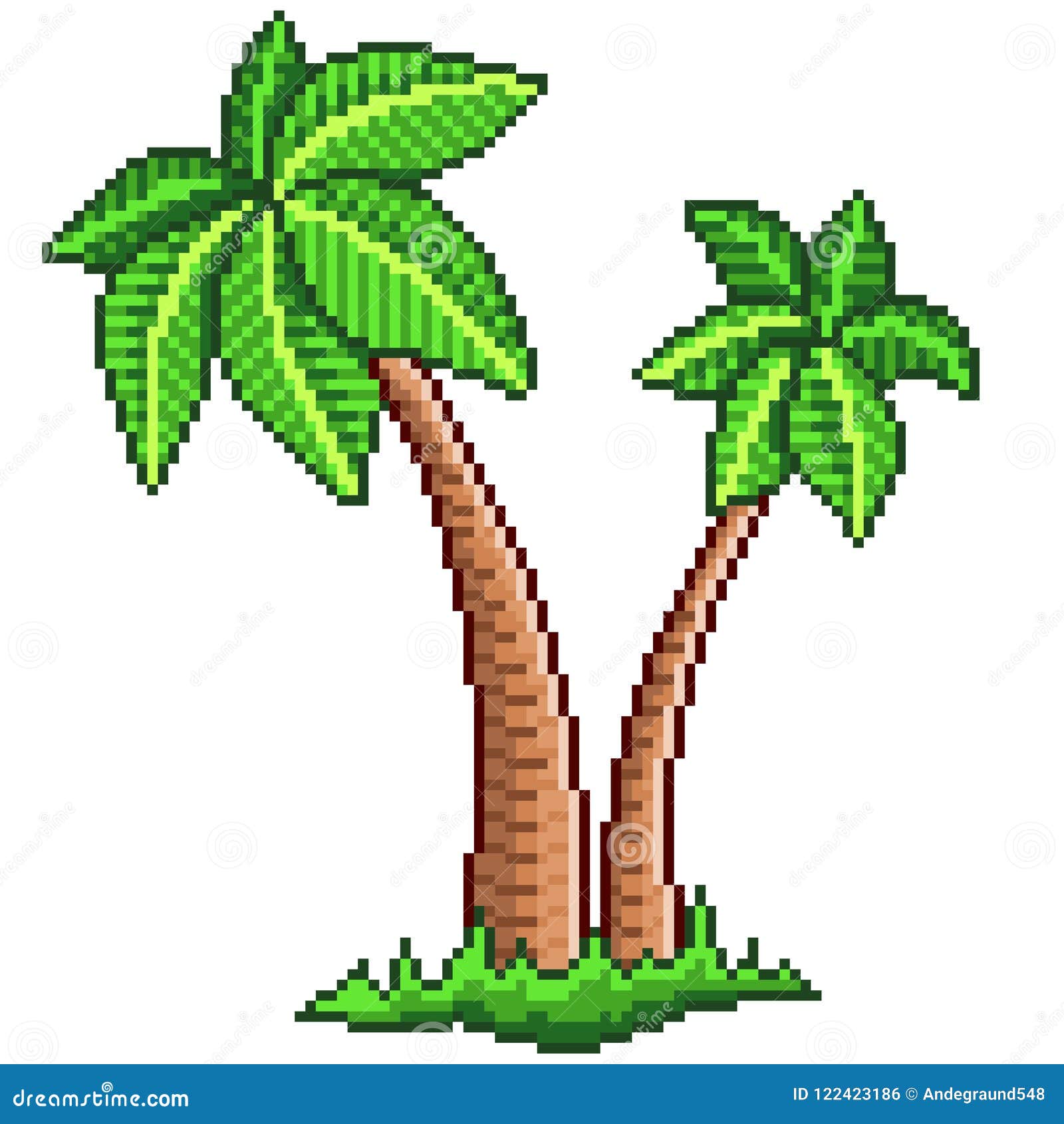 Pixel Two Palm Trees Isolated Vector Stock Vector - Illustration of ... Pixel Two Palm Trees Isolated Vector Stock Vector - Illustration of ...