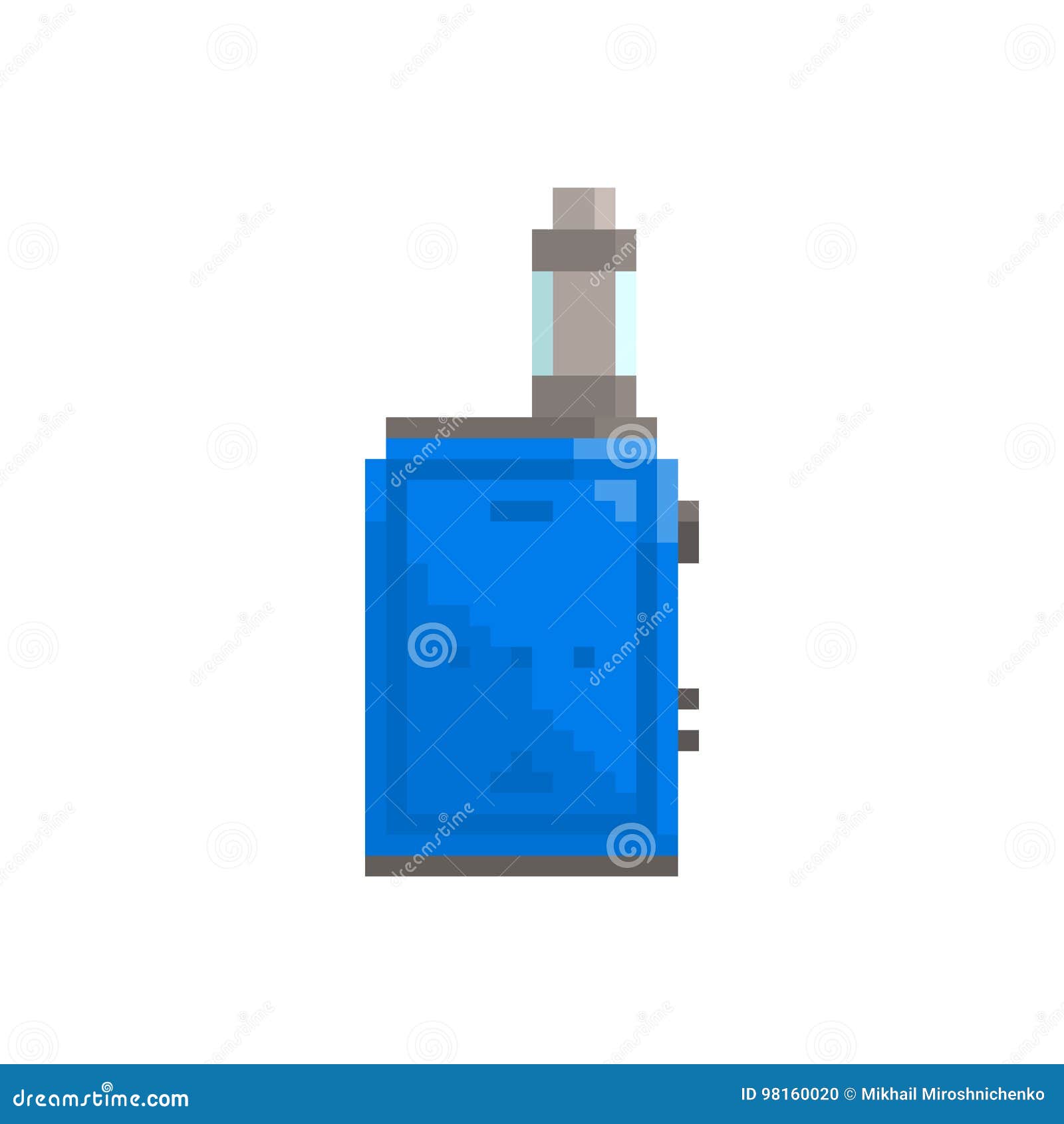 Pixel Vaporizer stock illustration. Illustration of site - 98160020