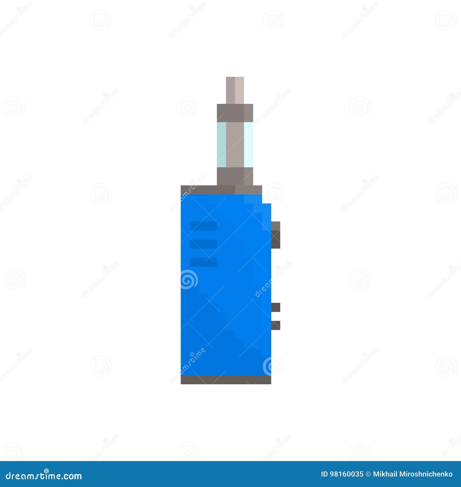 Pixel Vaporizer stock vector. Illustration of icon, isolated - 98160035