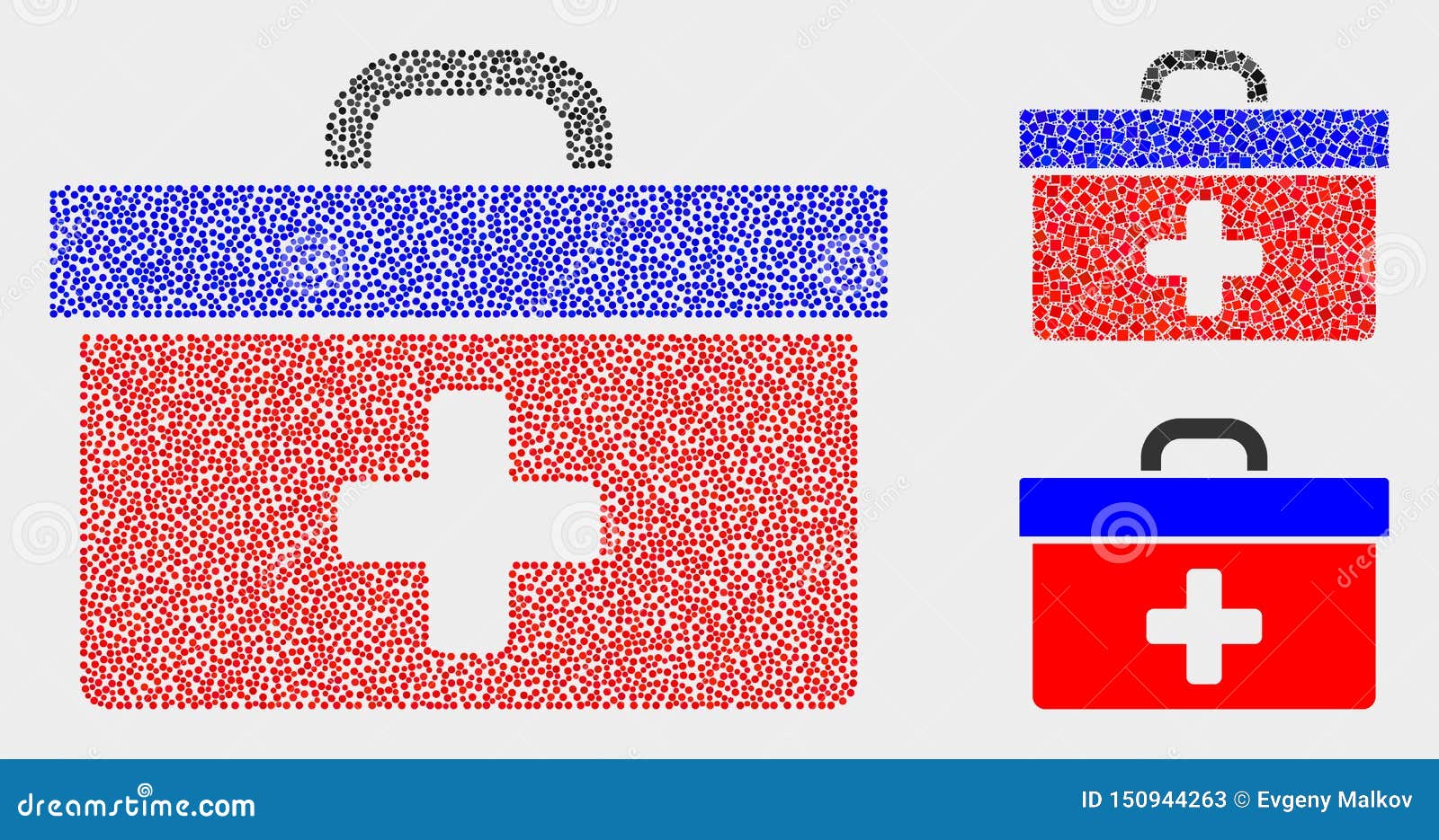 Pixel Vector Medical Case Icons Stock Vector - Illustration of collage ...