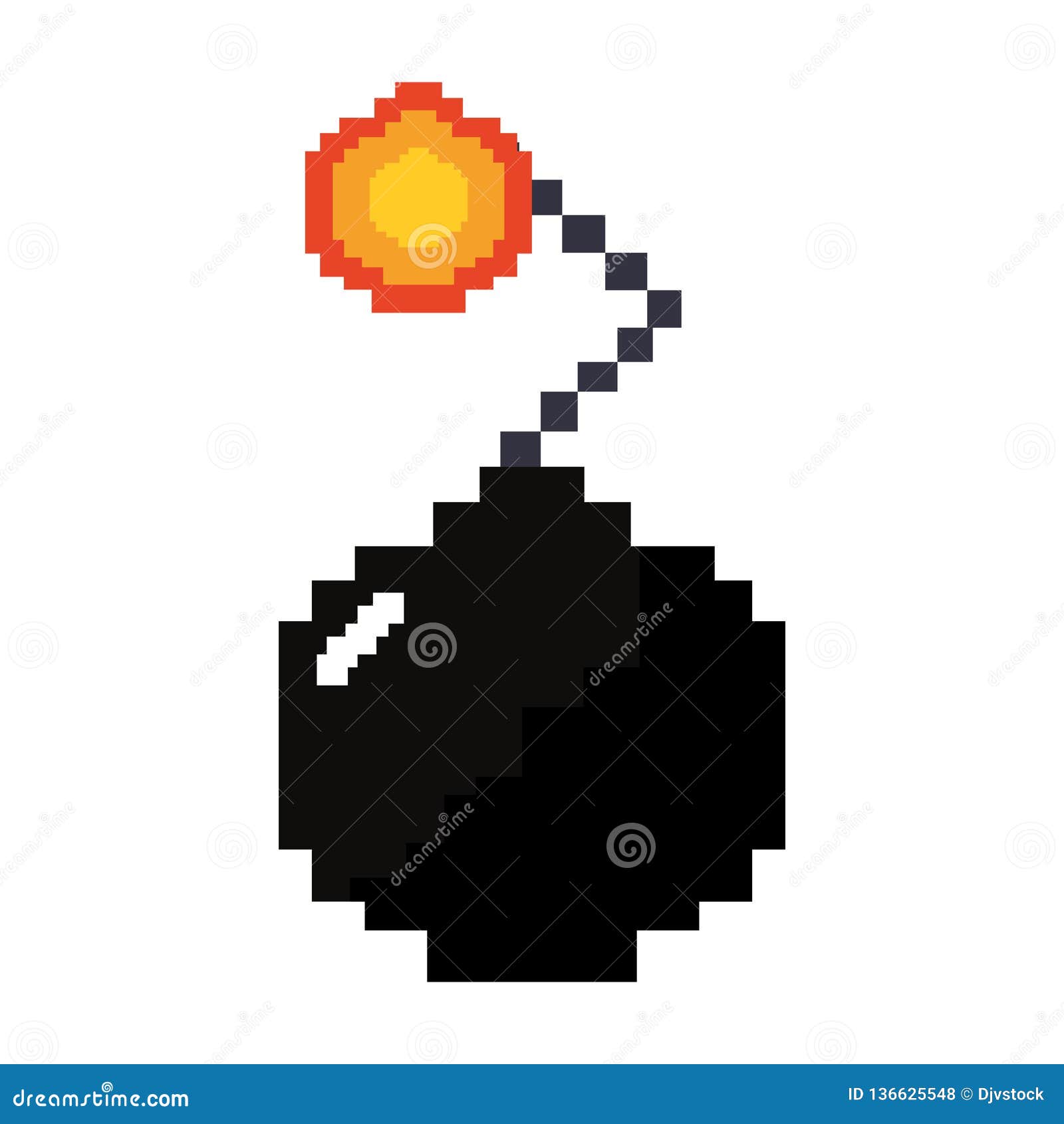 Pixel Bomb Y2k Trendy Sticker, Design Element. Retro Game 90 S ...