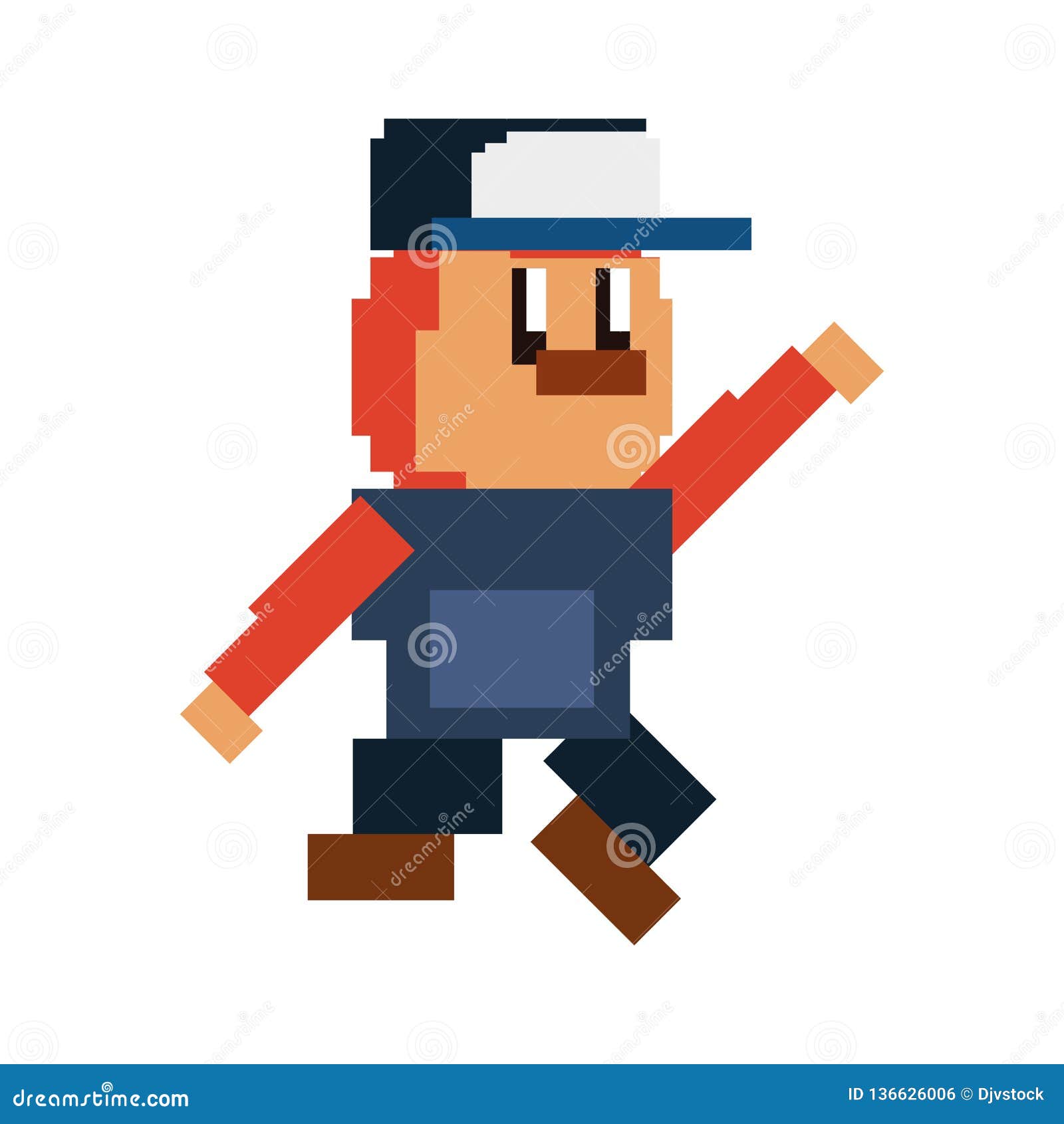 Pixel video game stock vector. Illustration of character - 136626006